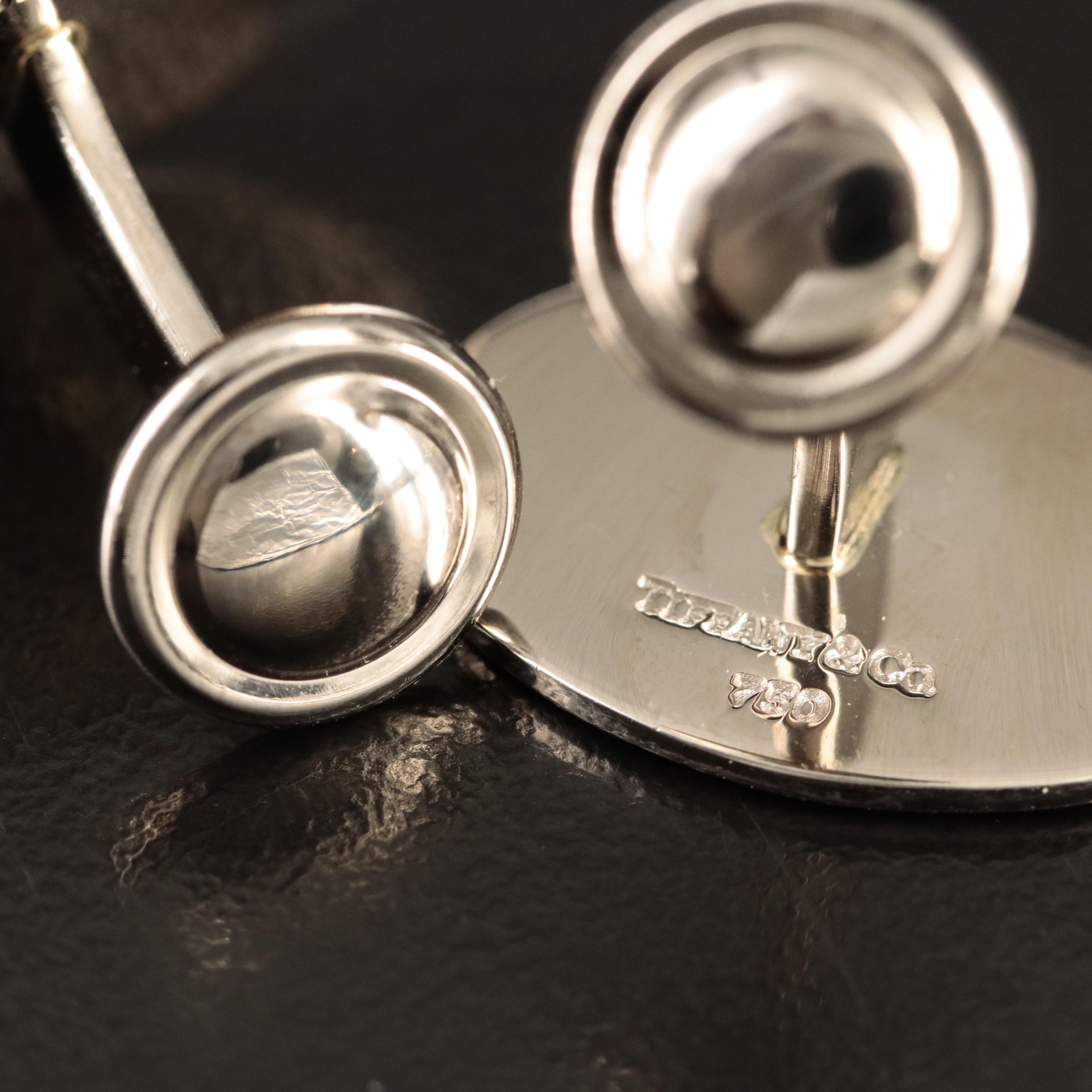 18K Tiffany & Co. Chevrolet Logo Service Cufflinks | EBTH