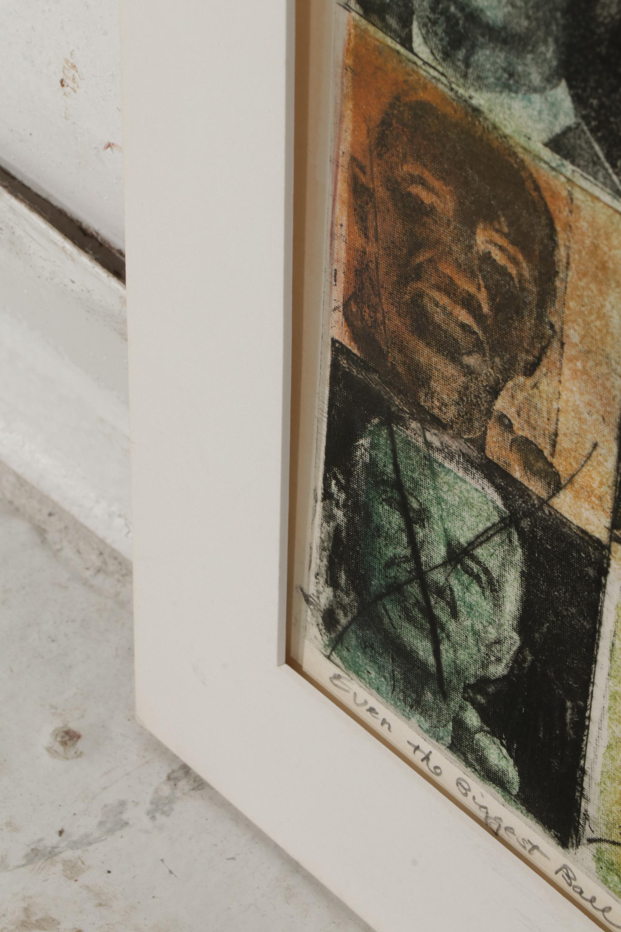 Sidney Chafetz Color Etching "Even the Biggest Ball of String...," 1977 ...