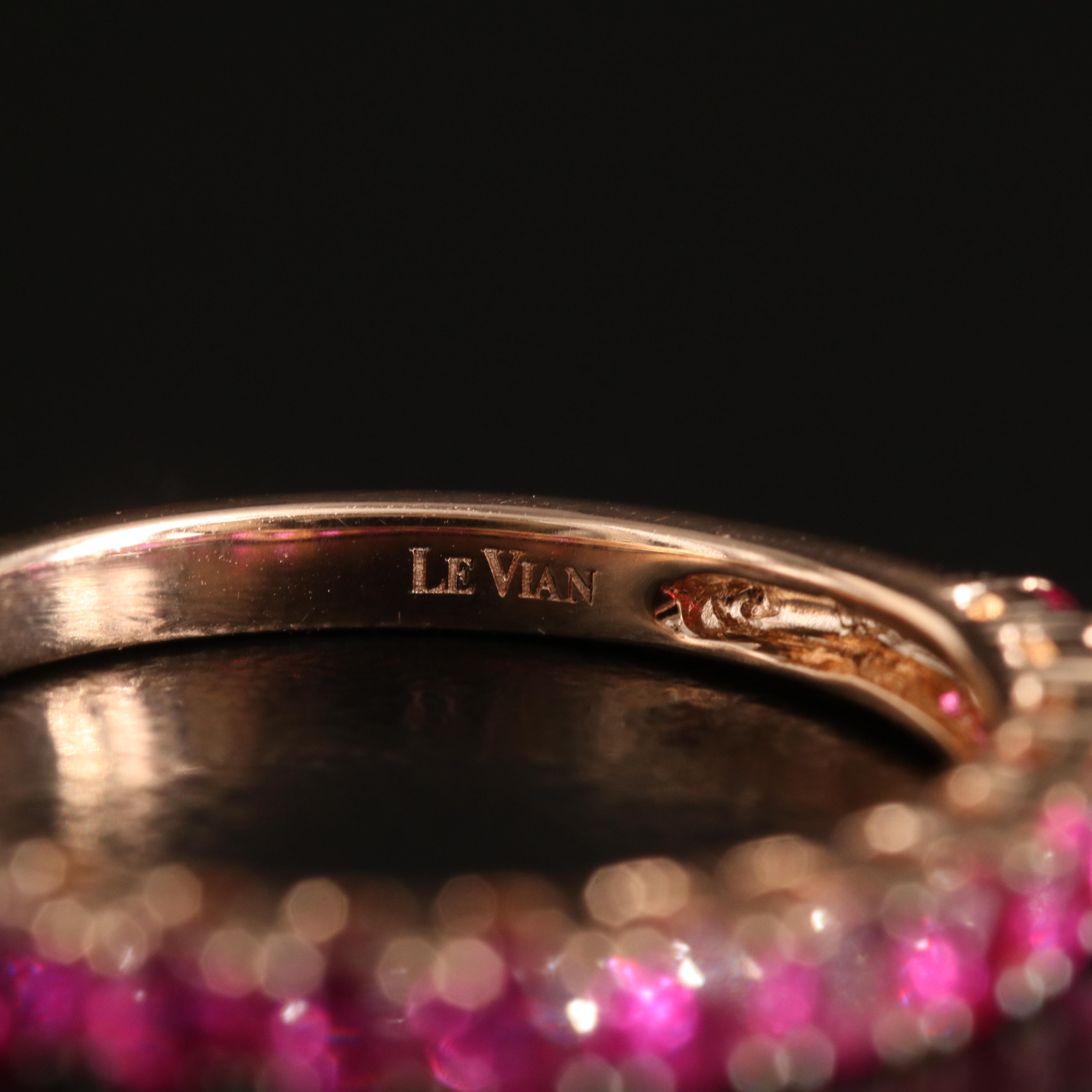Le Vian 14K Rose Gold Ruby Ring | EBTH