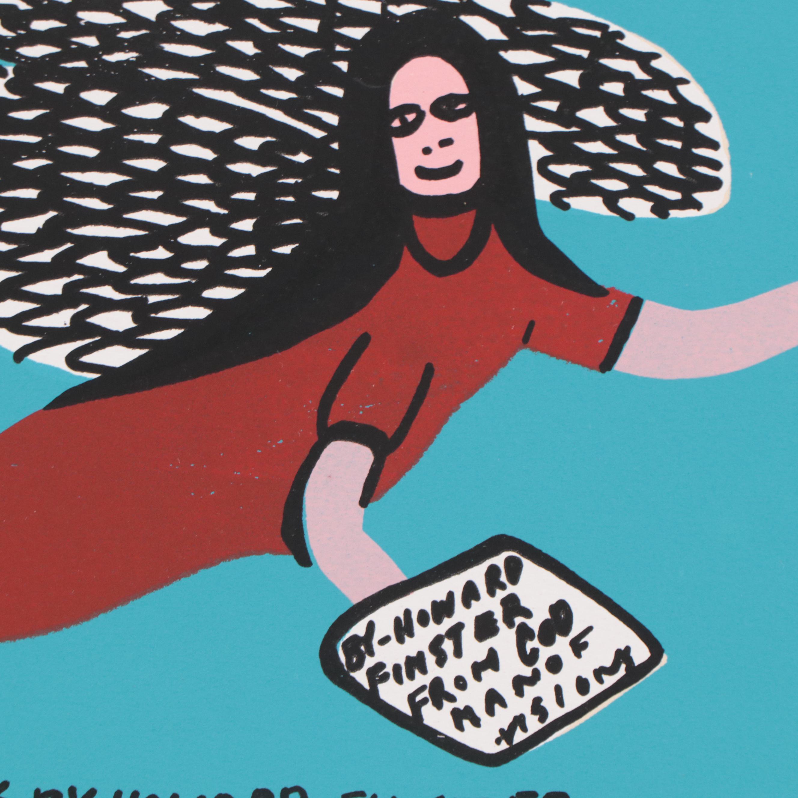 Howard Finster Serigraph "Red Angel," Late 20th Century | EBTH