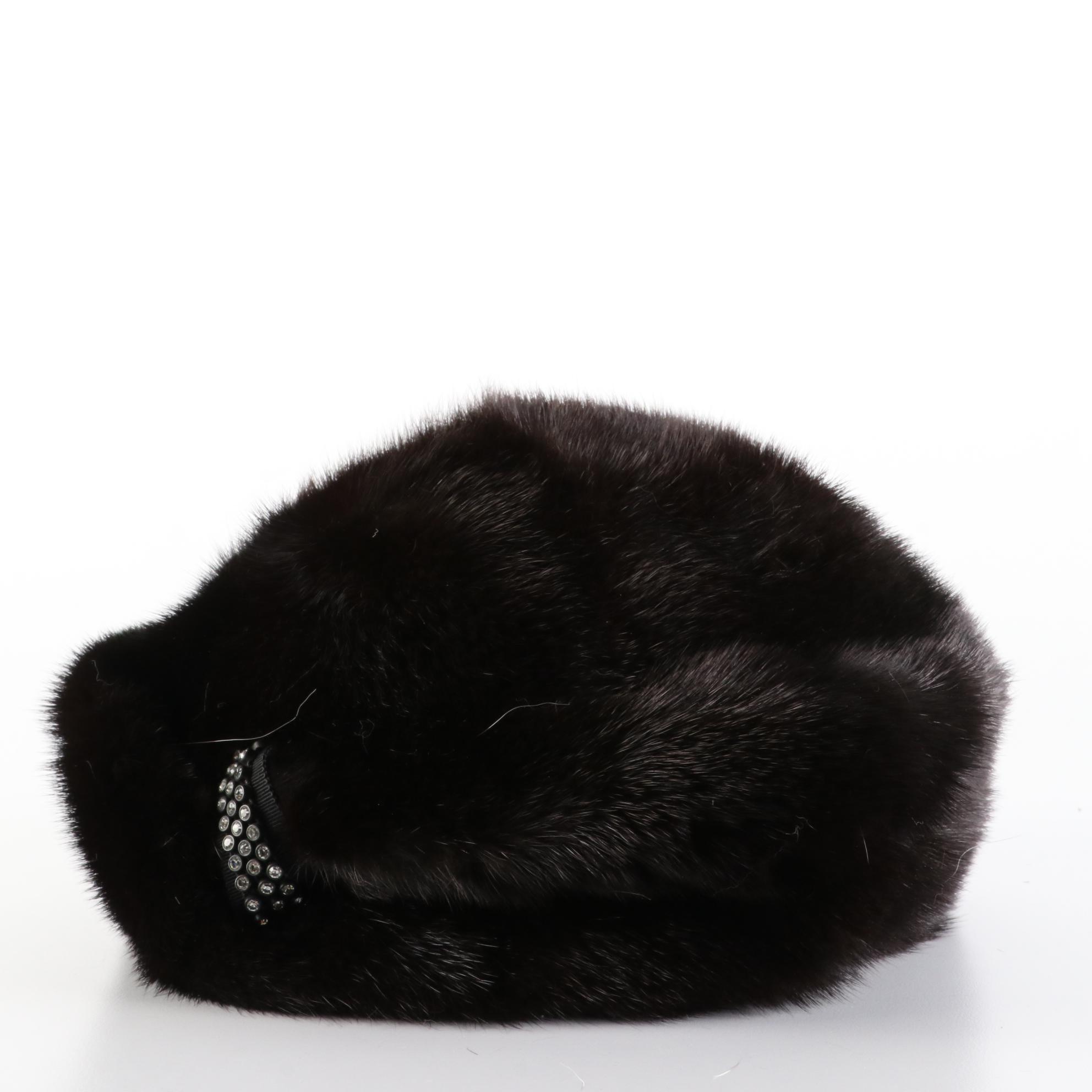 André Mink Fur Hat, Mitchie's Matchings Coyote Fur and Leather Hat | EBTH