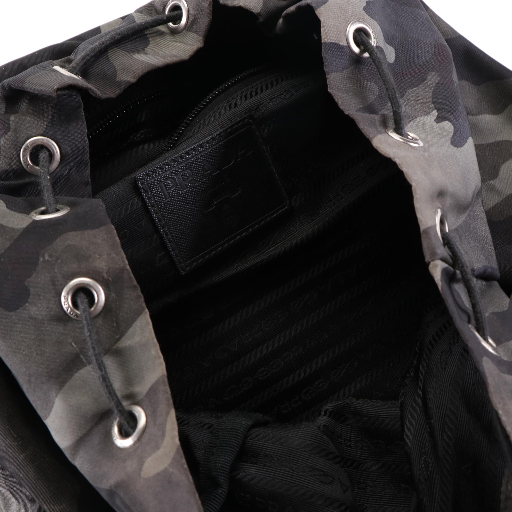 Prada Camo Nylon Tessuto Backpack | EBTH
