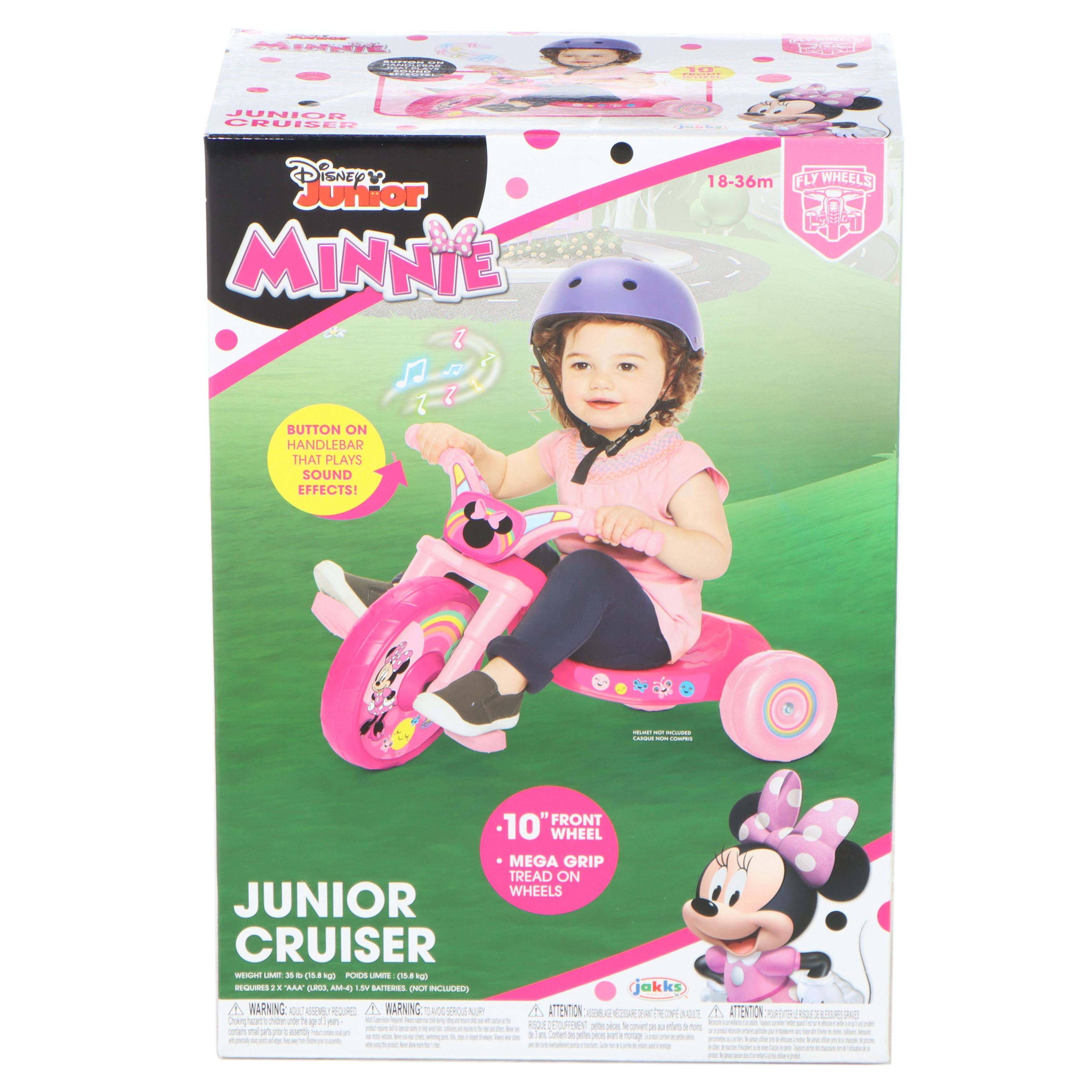 Disney Minnie Mouse Junior Cruiser 10" Fly Wheels Trike | EBTH