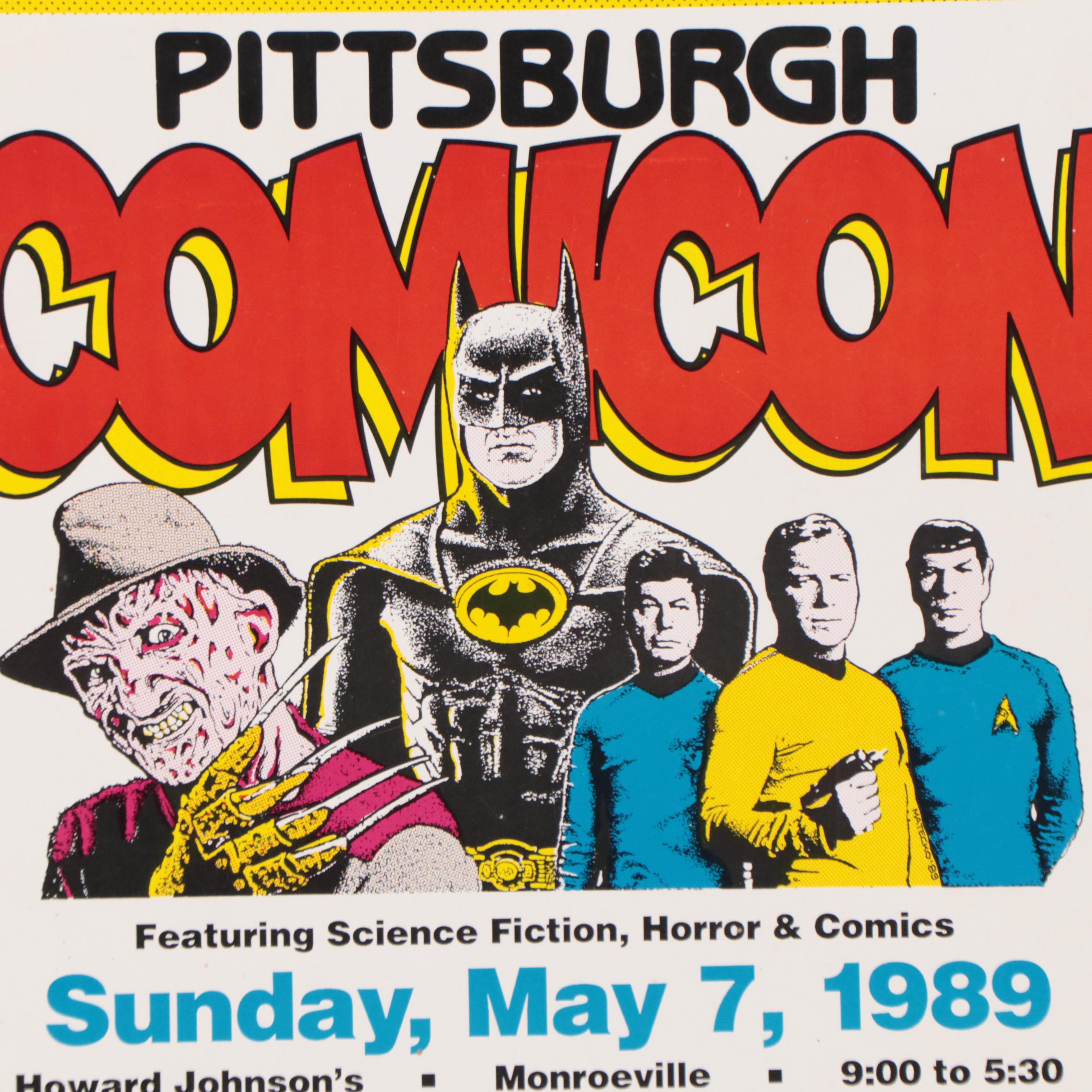 1989 Pittsburgh Comicon Poster, Special Guest Star Adam West | EBTH