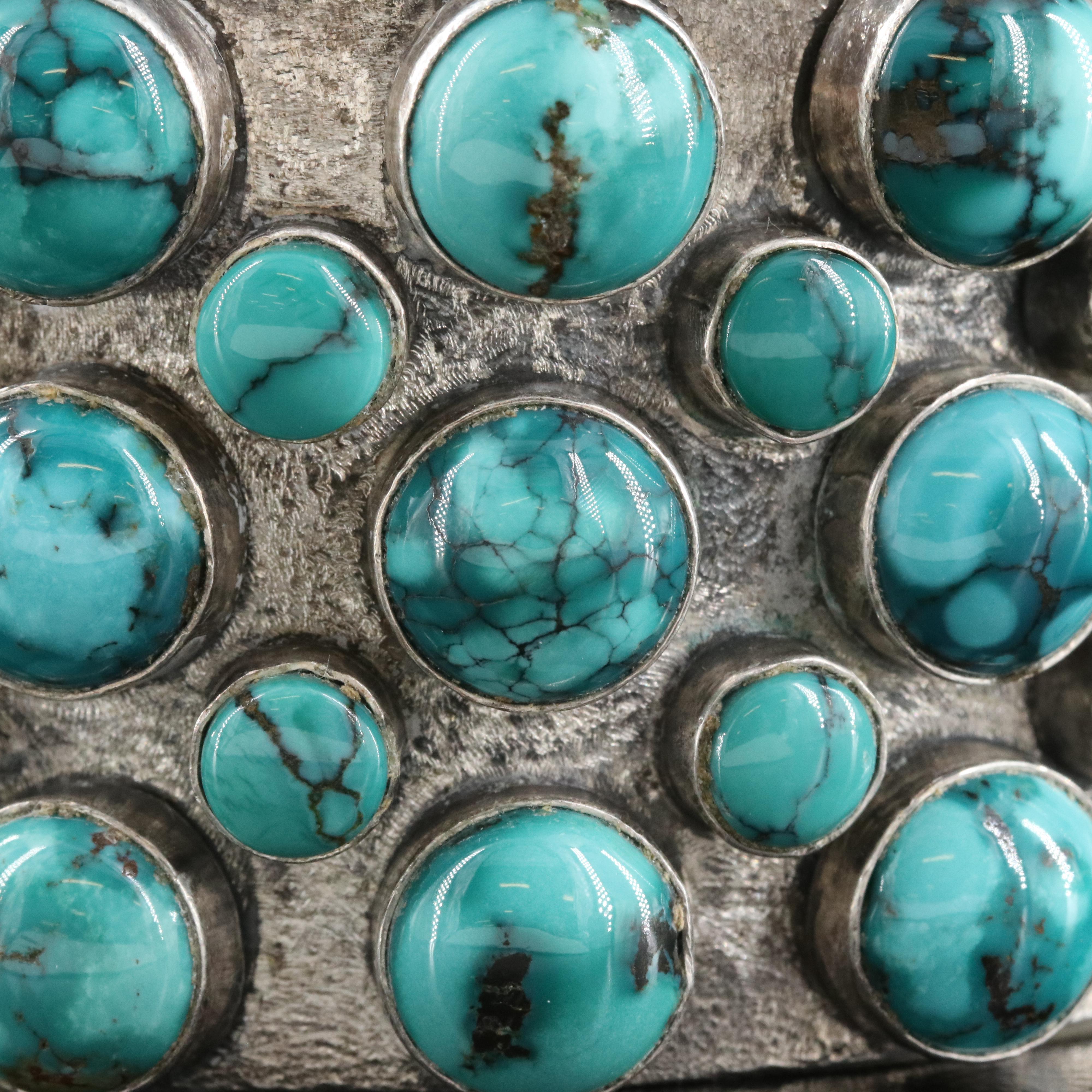 Roie Jaque Navajo Diné Sterling Turquoise Cuff | EBTH