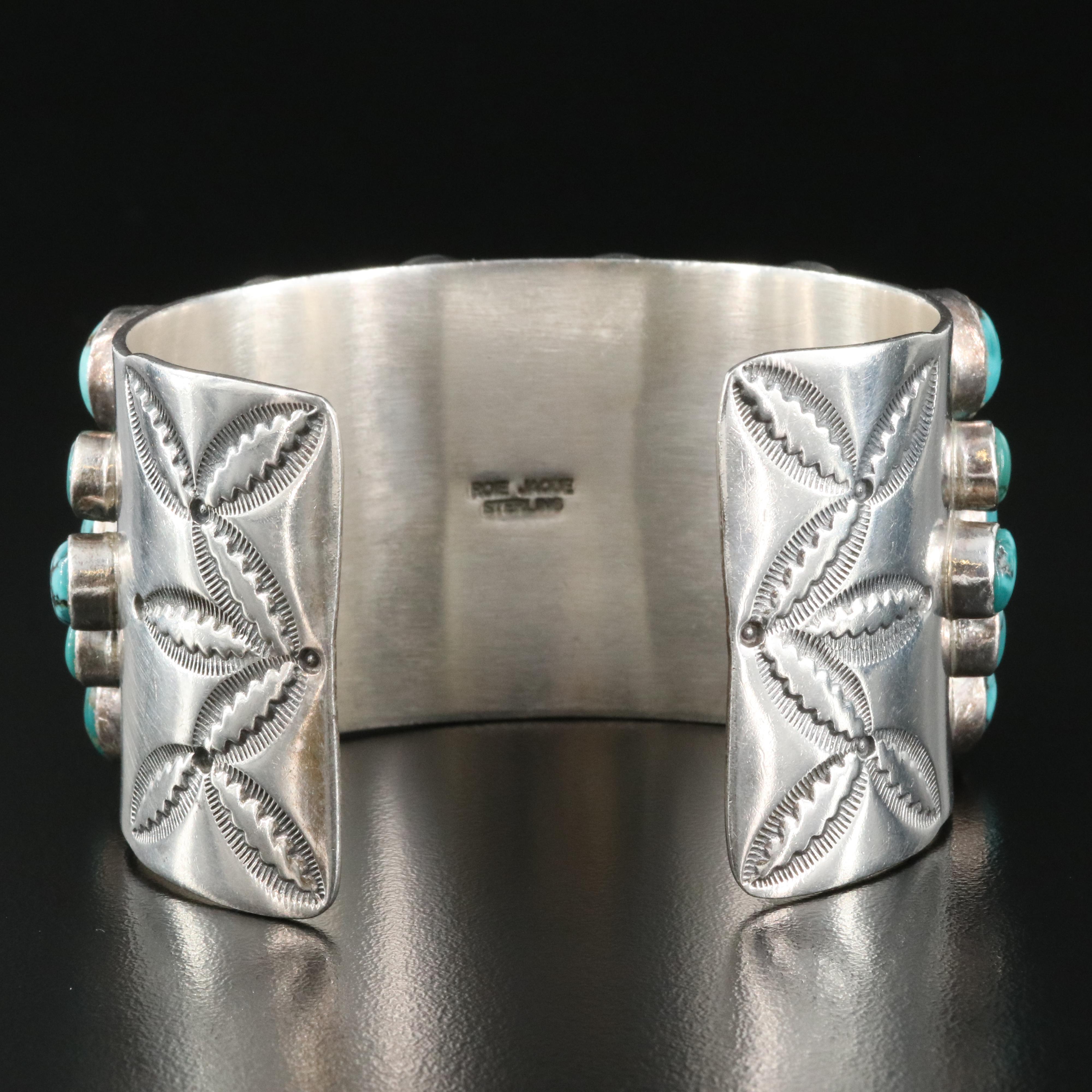 Roie Jaque Navajo Diné Sterling Turquoise Cuff | EBTH