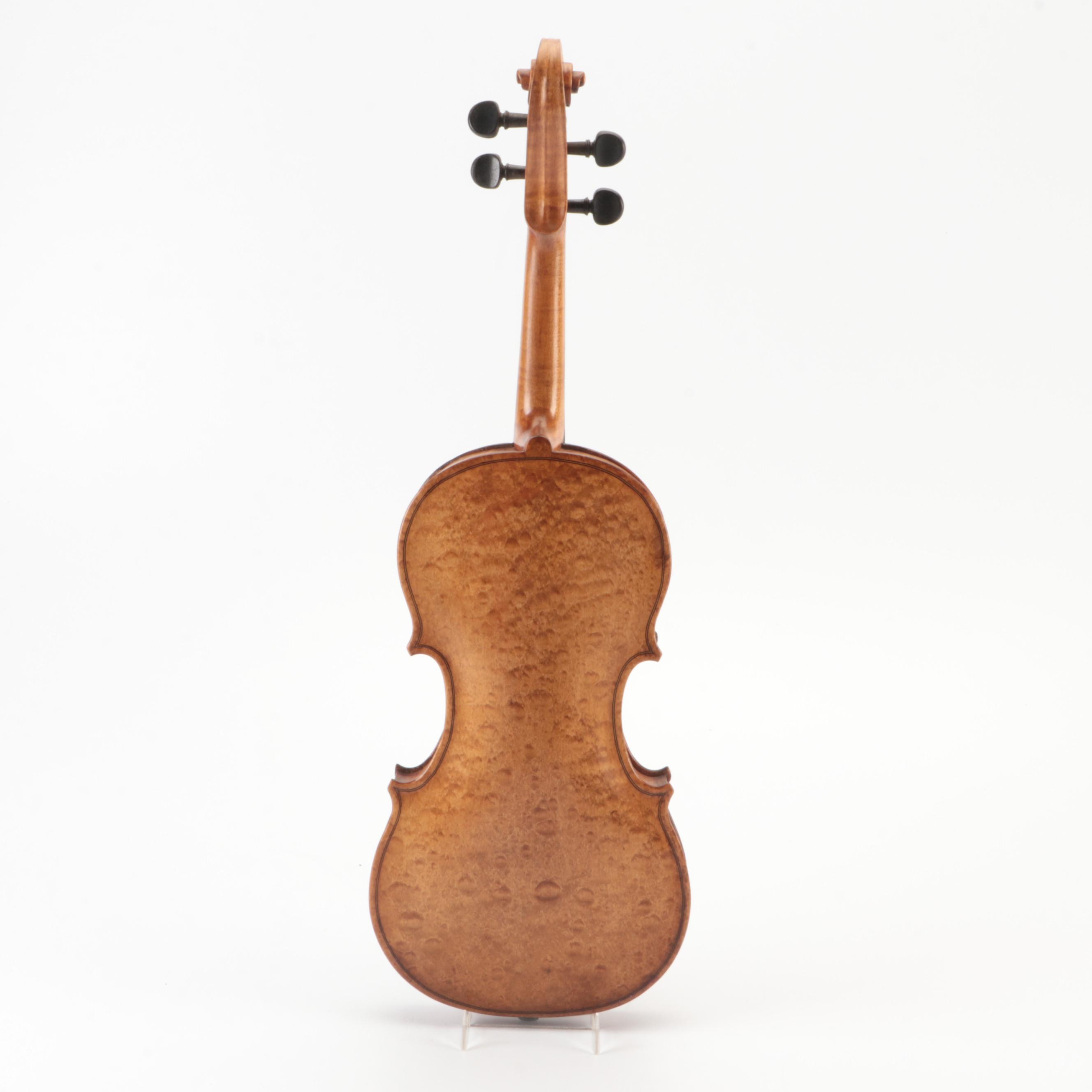 Stradivarius Replica Spruce, Maple and Ebony 4/4 Violin with Bows ...