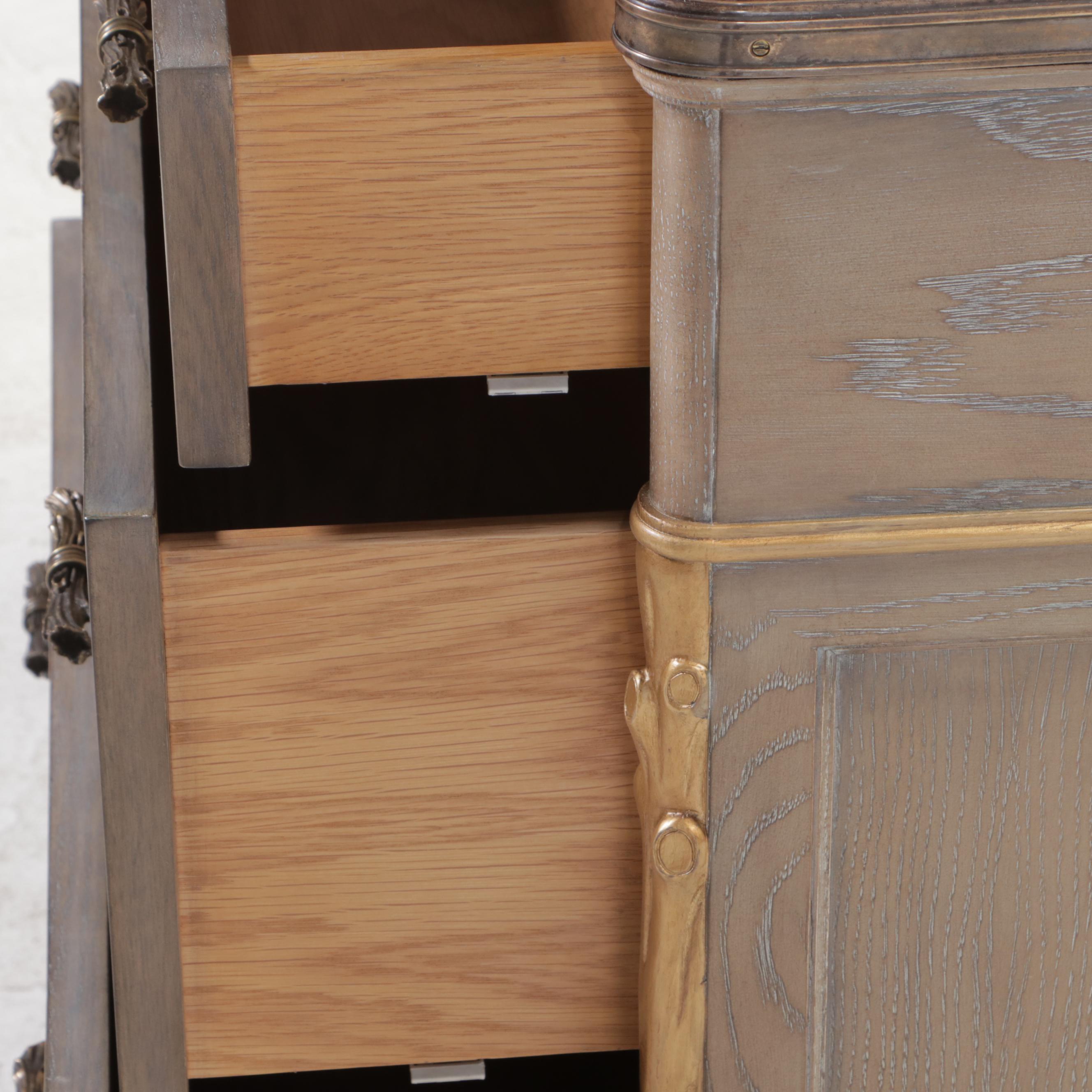 Revelation by Uttermost Neoclassical Style Cerused Oak and Parcel-Gilt ...