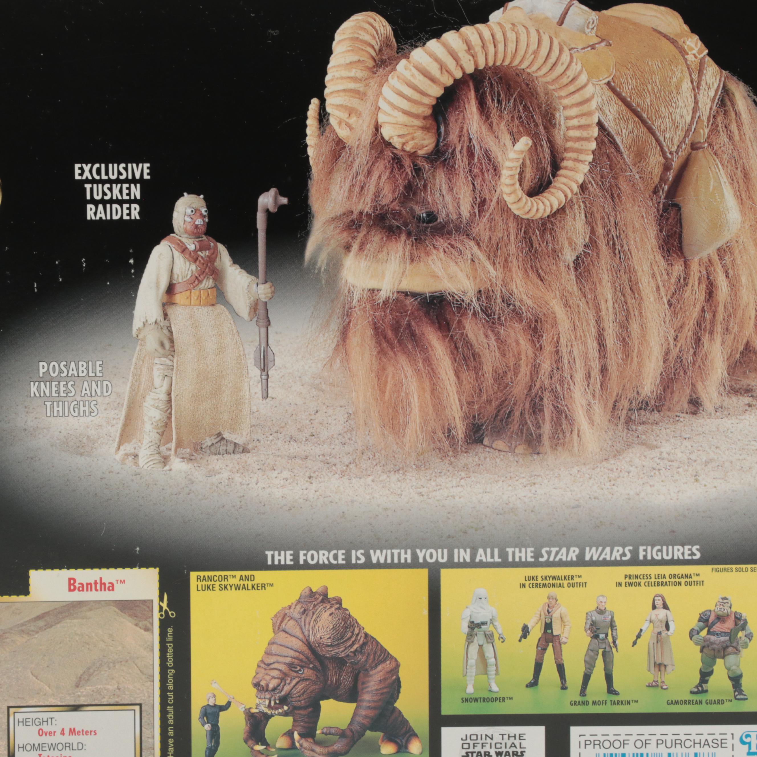 Kenner Star Wars "The Power of the Force" Bantha and Tusken Raider ...