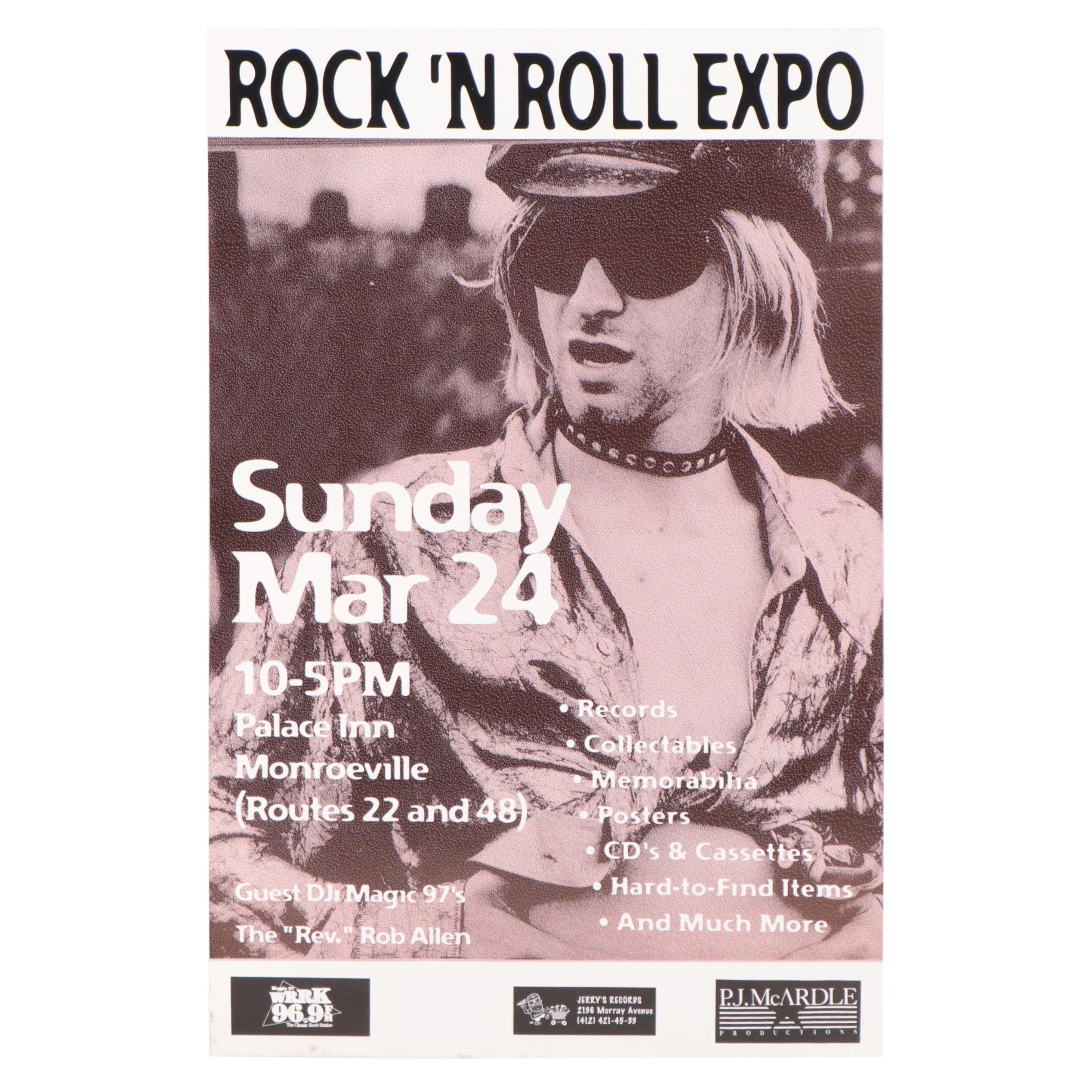 The "Rev" Rob Allen Commemorative Pittsburgh Rock 'N Roll Expo Poster ...