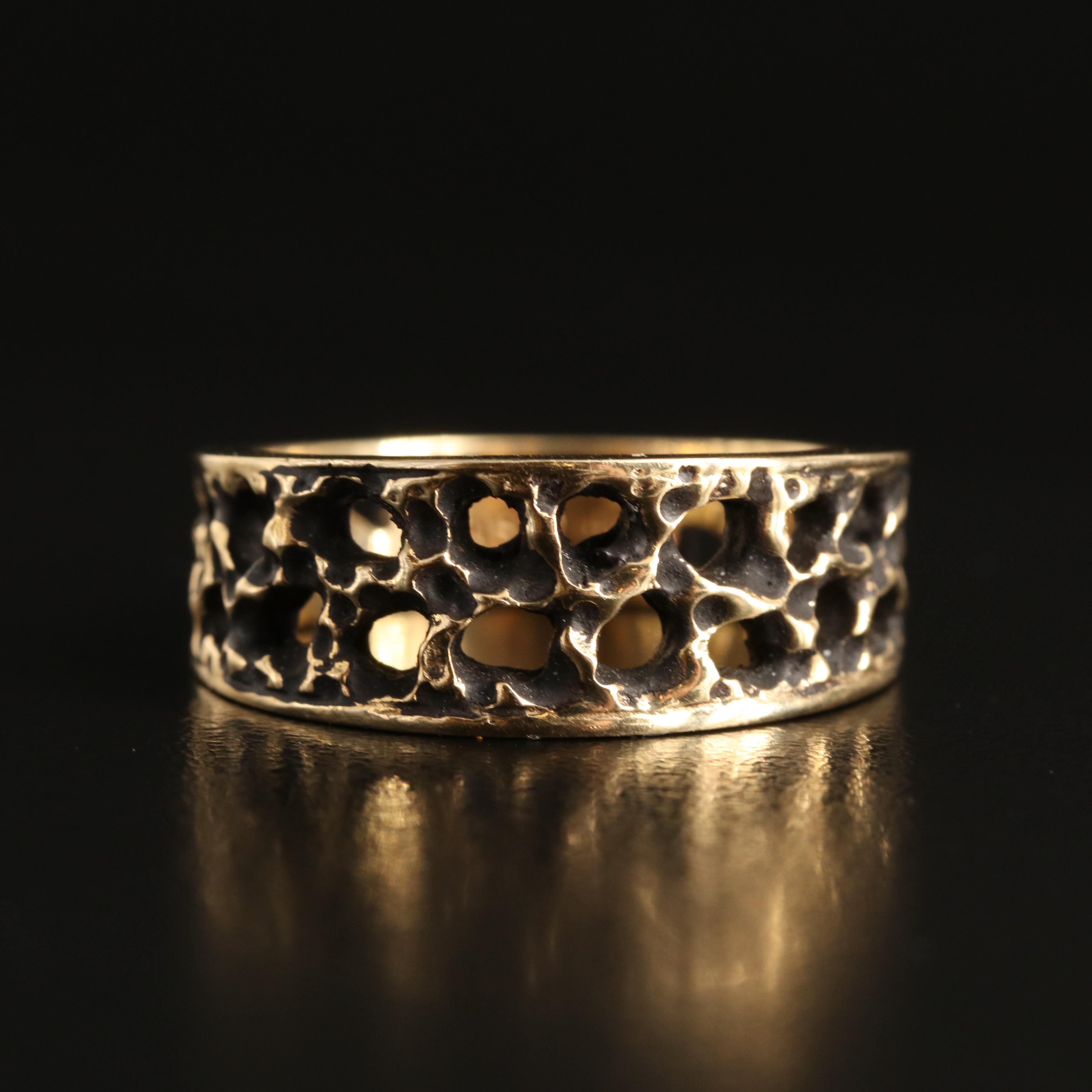 14K White Gold Diamond Openwork Ring | EBTH