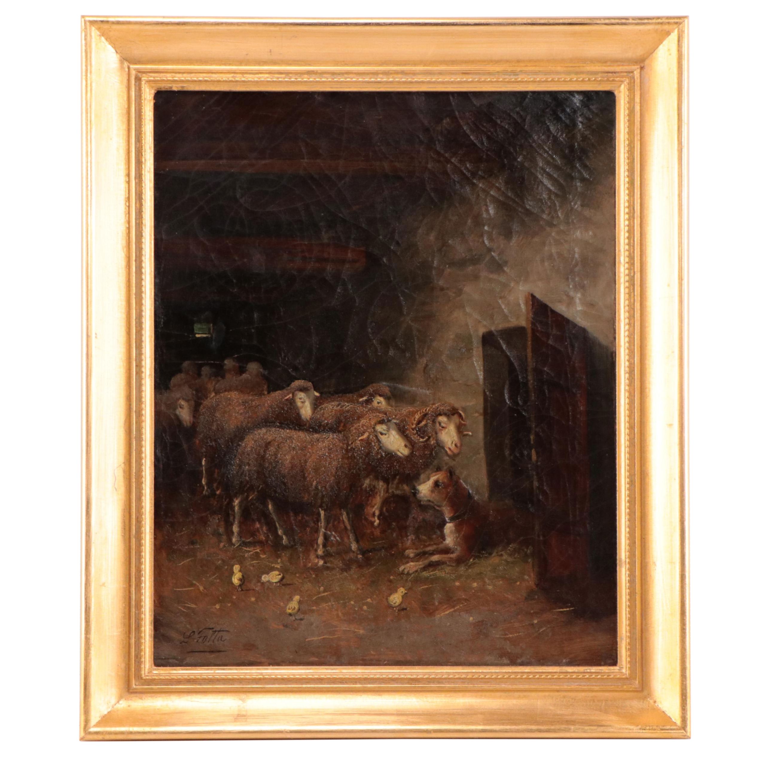 Alan Ellison Oil Painting of a Dog | EBTH