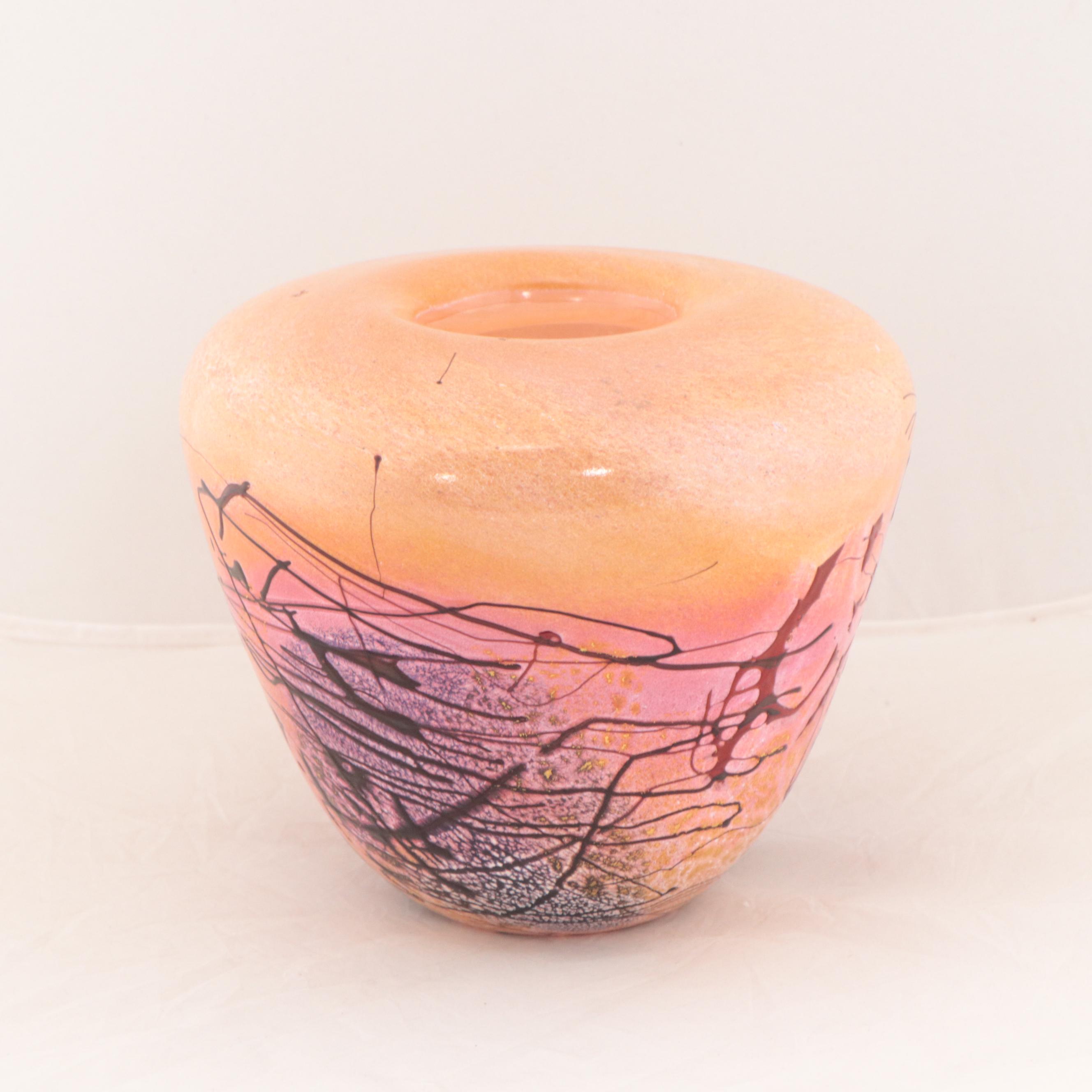 Michael Nourot Handmade Studio Art Glass Vase | EBTH