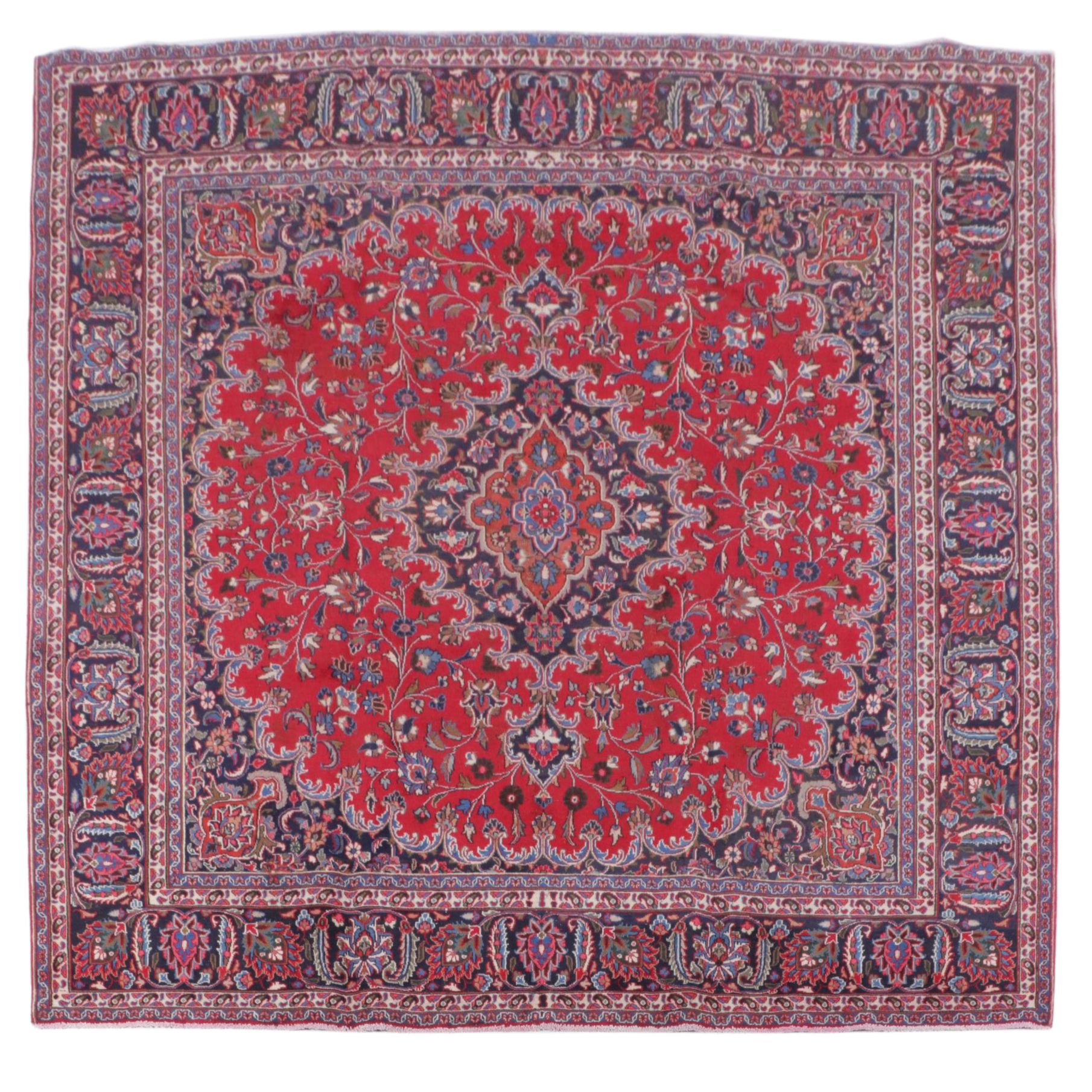 Unique and Unusual Silk Tabatabai Area Rug | EBTH