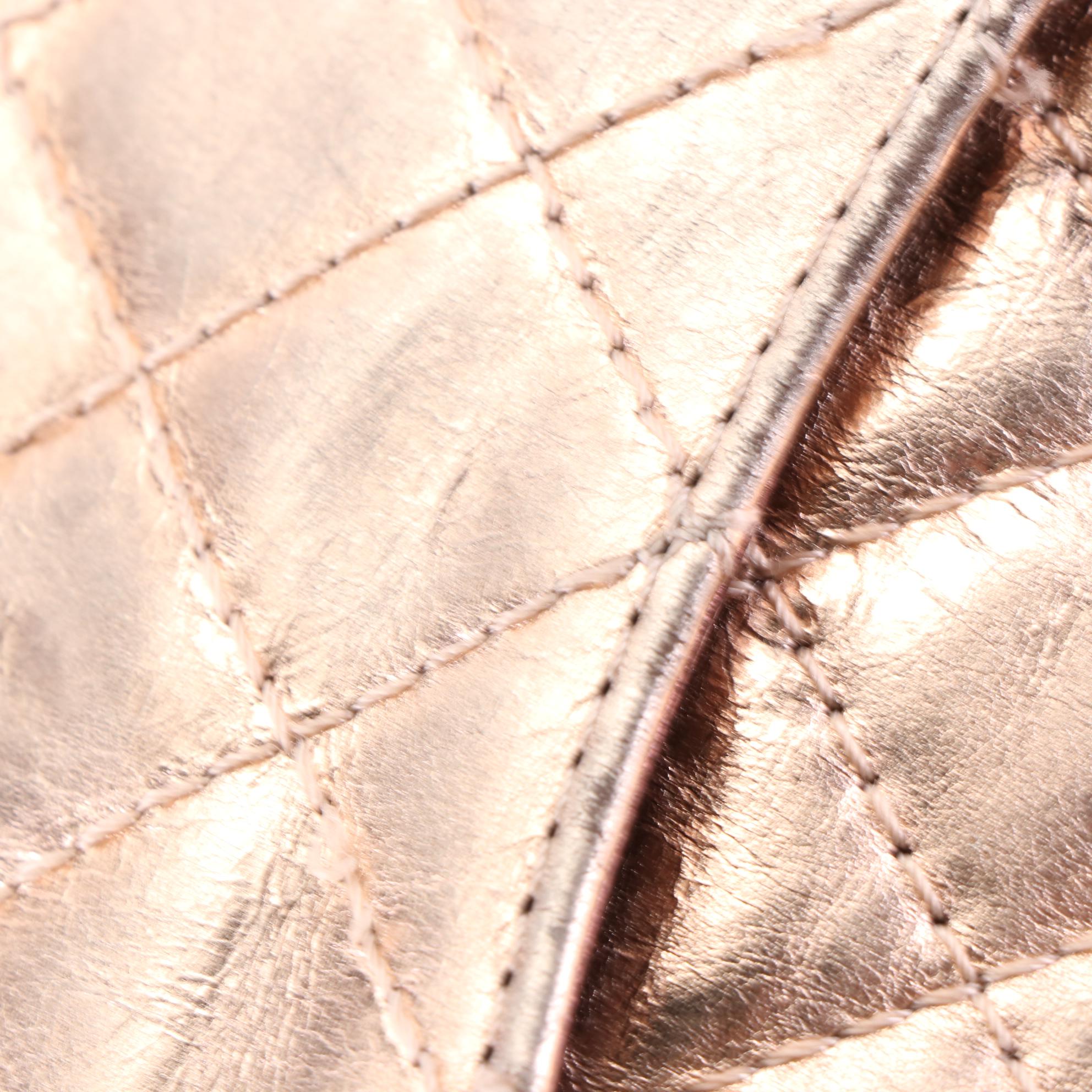 Chanel 2.55 Reissue Flap Bag in Rose Gold Metallic Crinkled Calfskin | EBTH