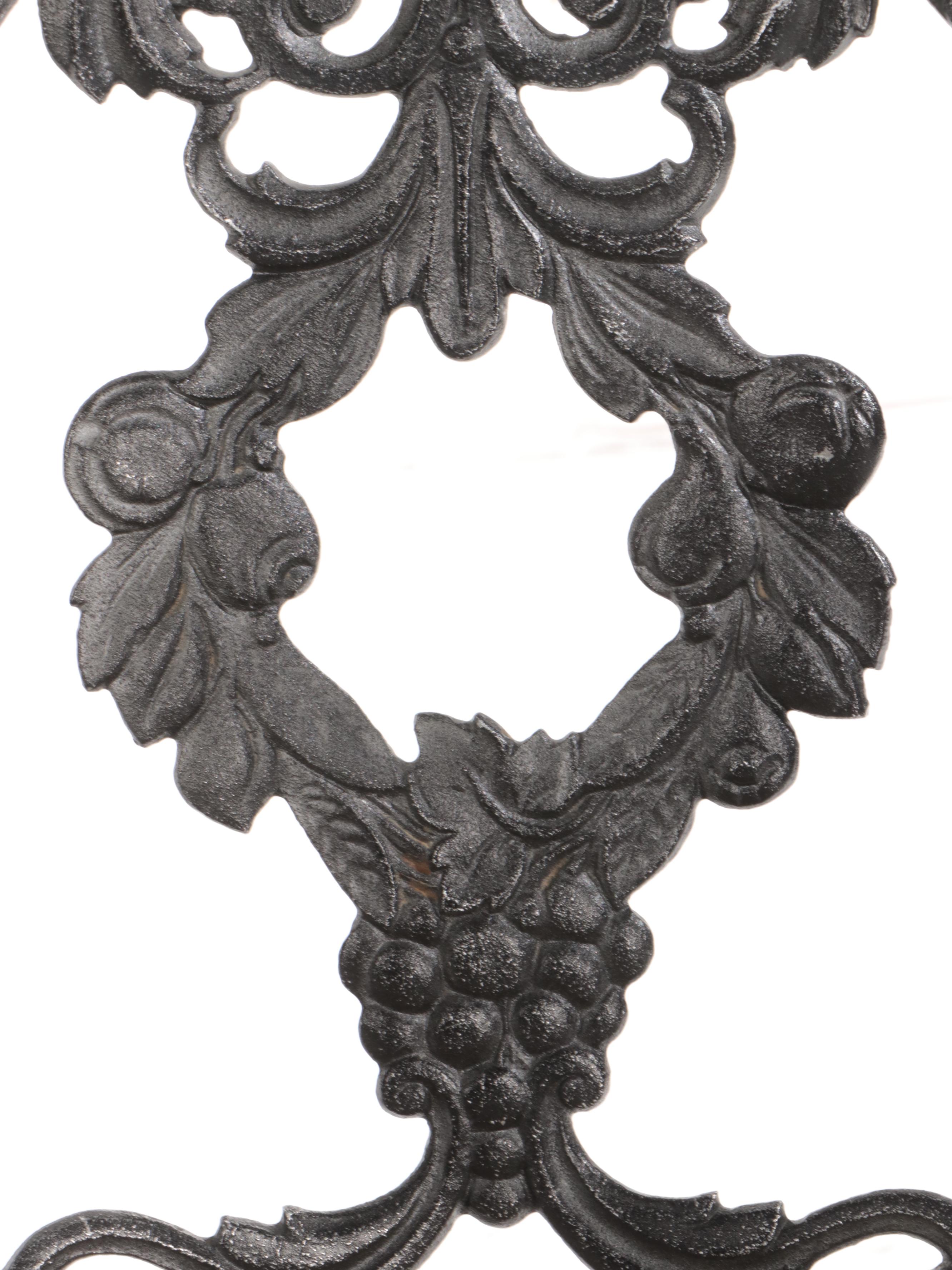 Five-Piece Plantation Patterns Inc. Cast Aluminum and Glass Top Patio ...