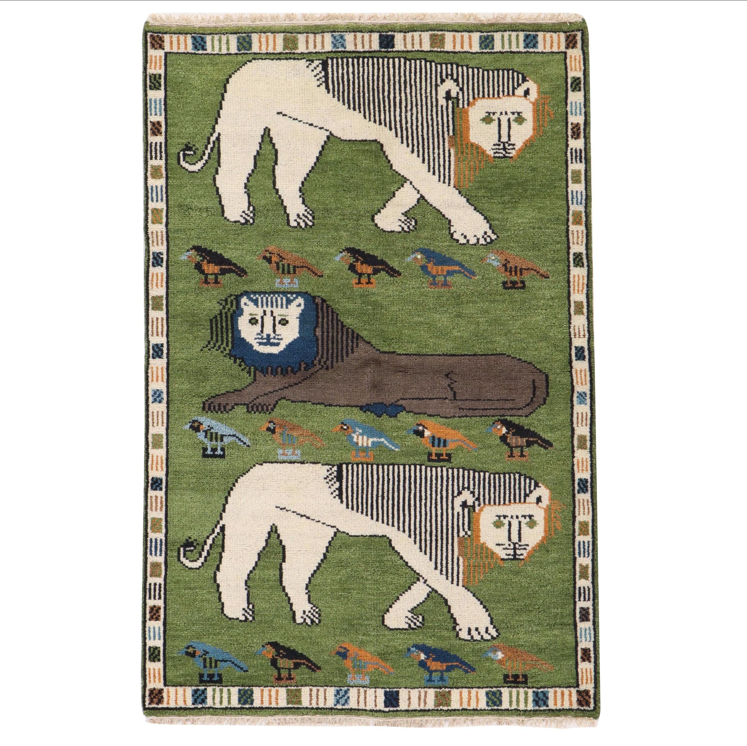 Unique and Unusual Silk Tabatabai Area Rug | EBTH