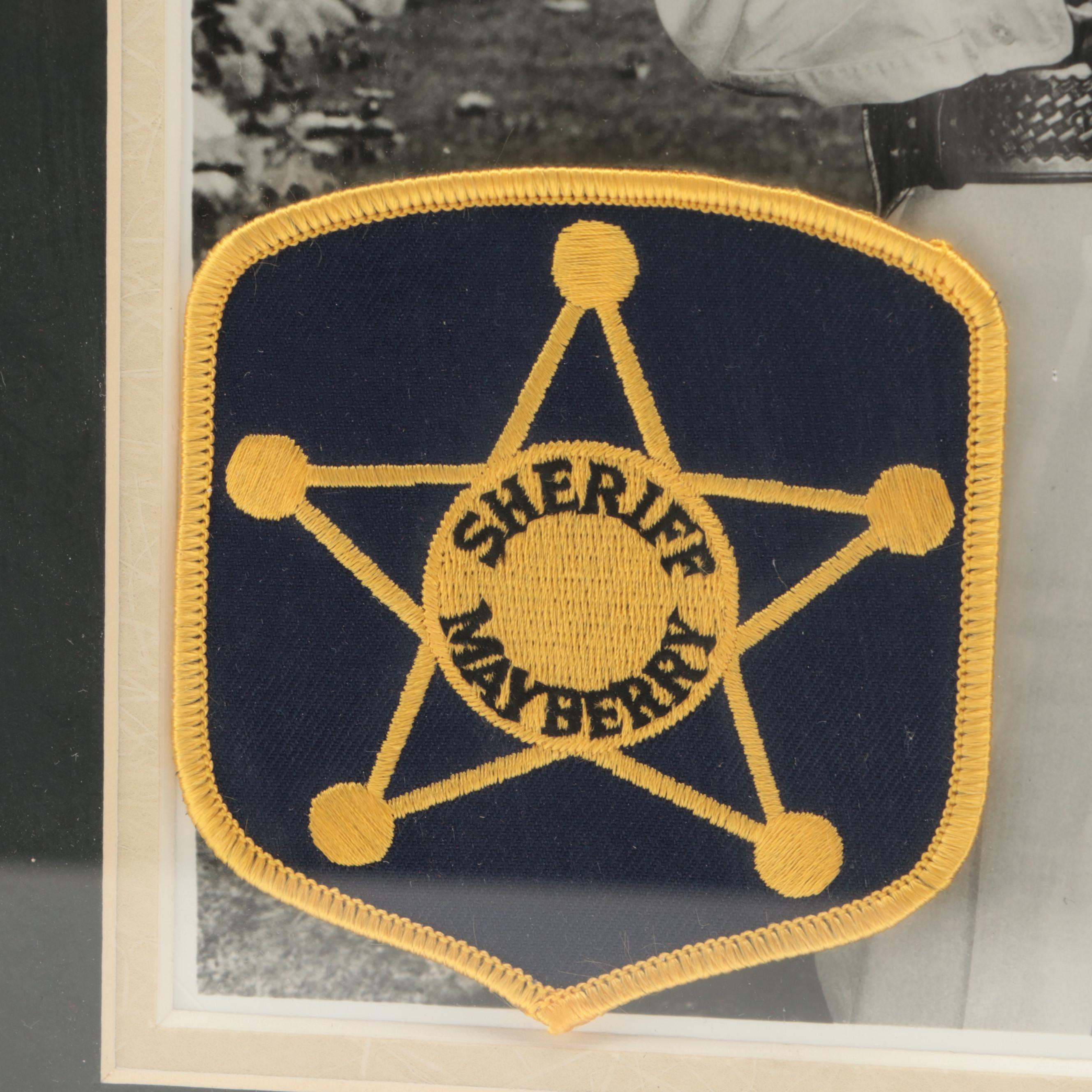 Don Knotts "Barney Fife" Signed, Framed Giclée with "Sheriff Mayberry ...