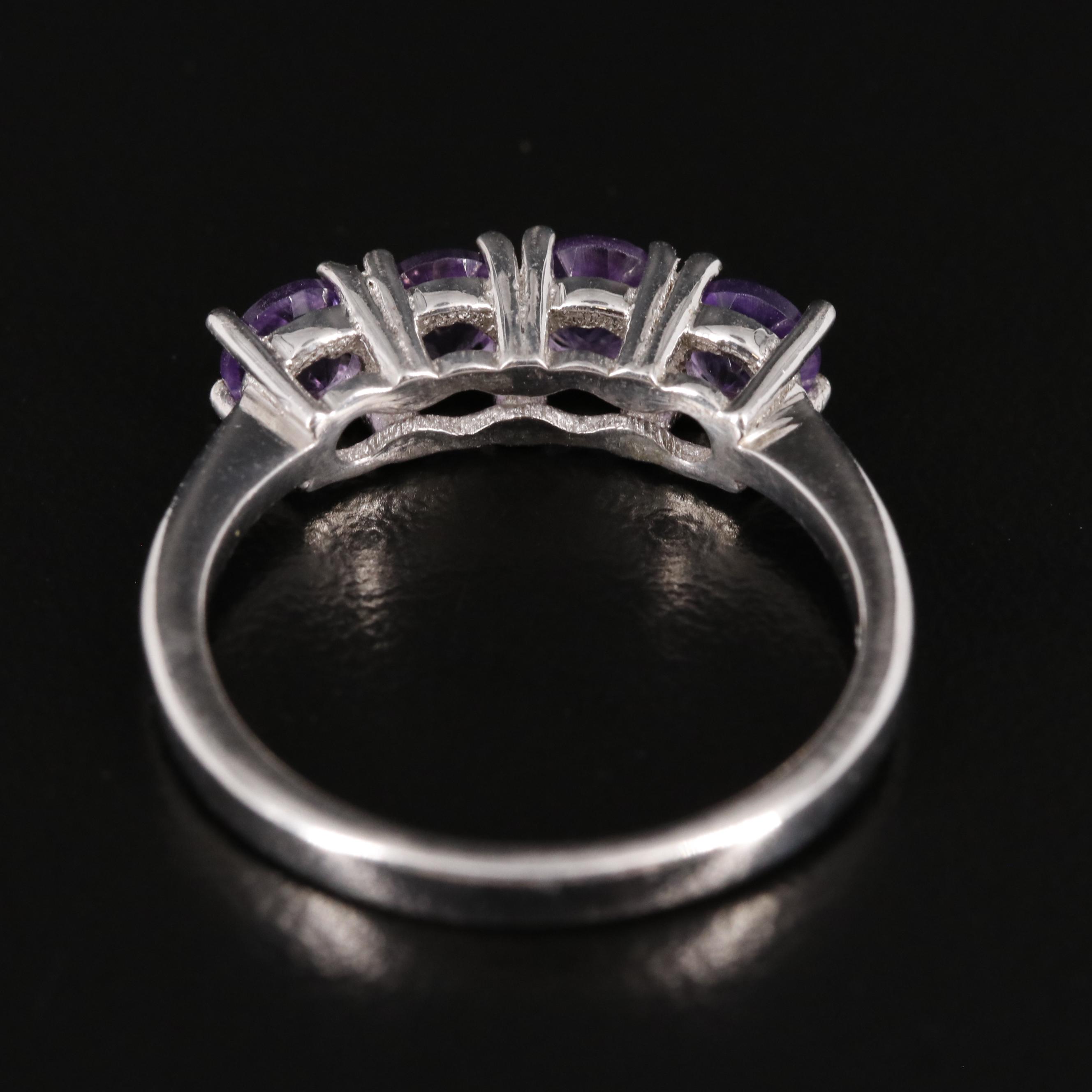 Sterling Silver Amethyst Ring | EBTH