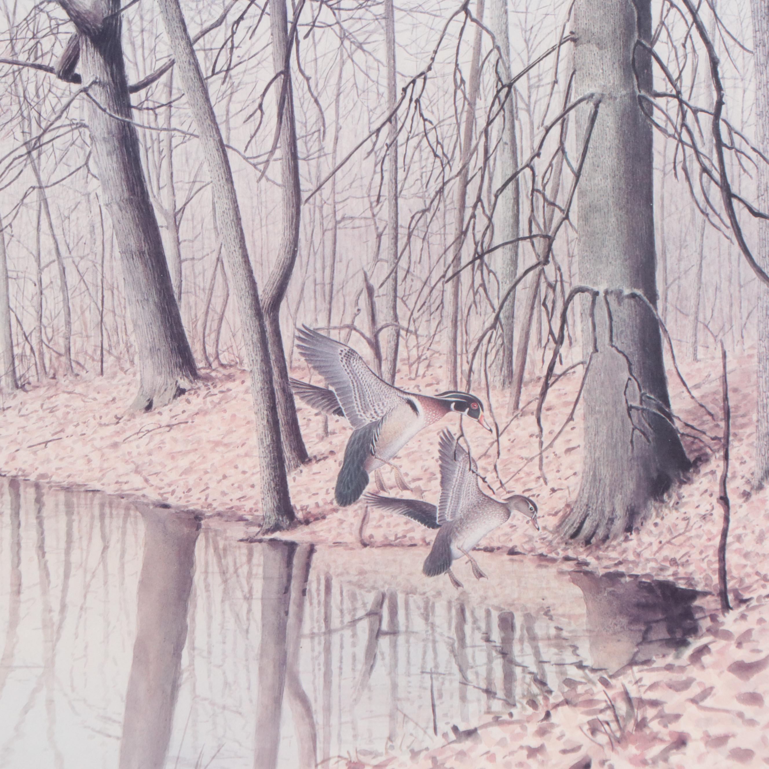 Ken Bucklew Offset Lithograph "Early Morning Woodies," 1984 | EBTH