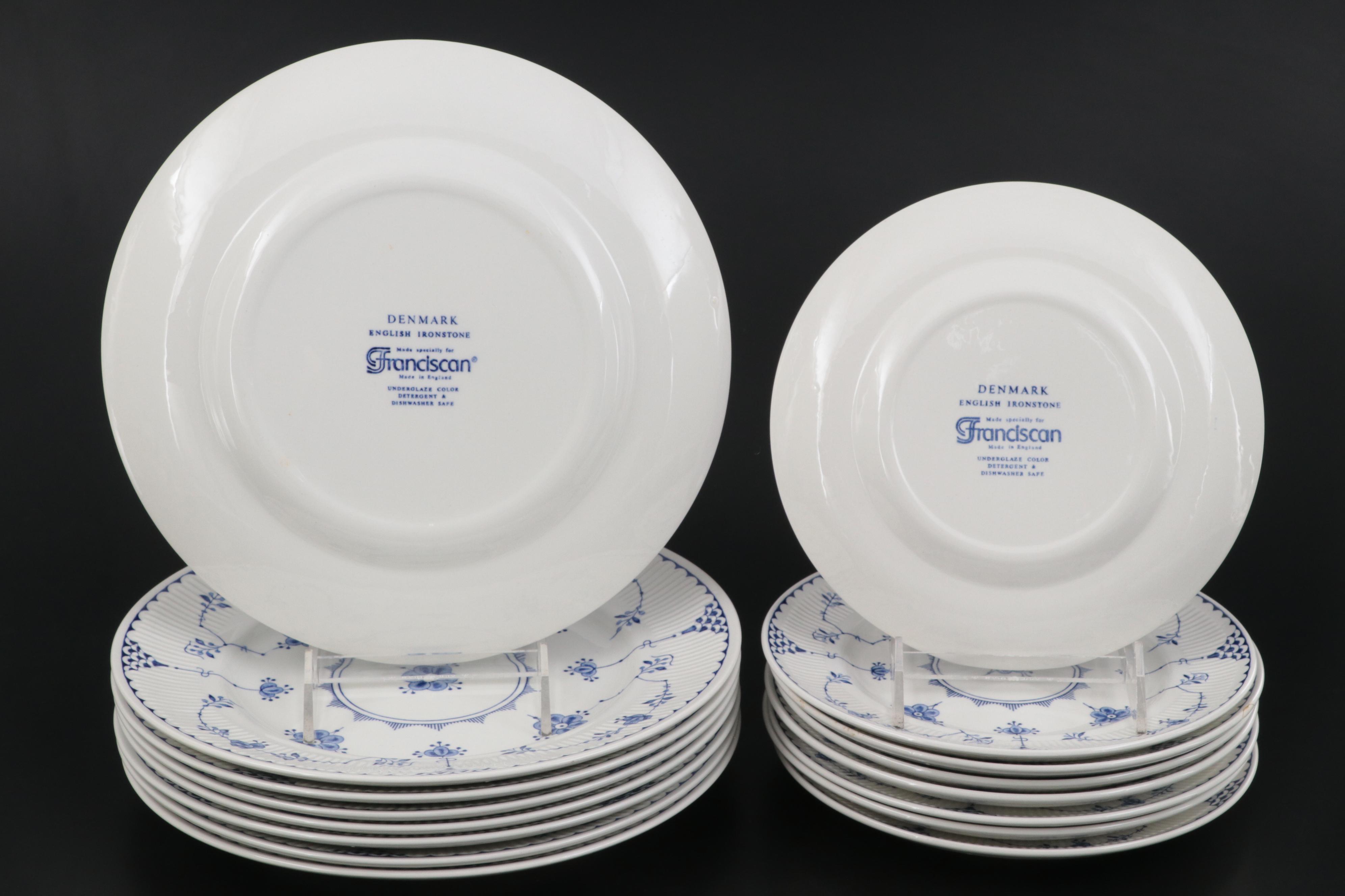 Franciscan "Denmark Blue" Ironstone Dinnerware, 1983-1988 | EBTH