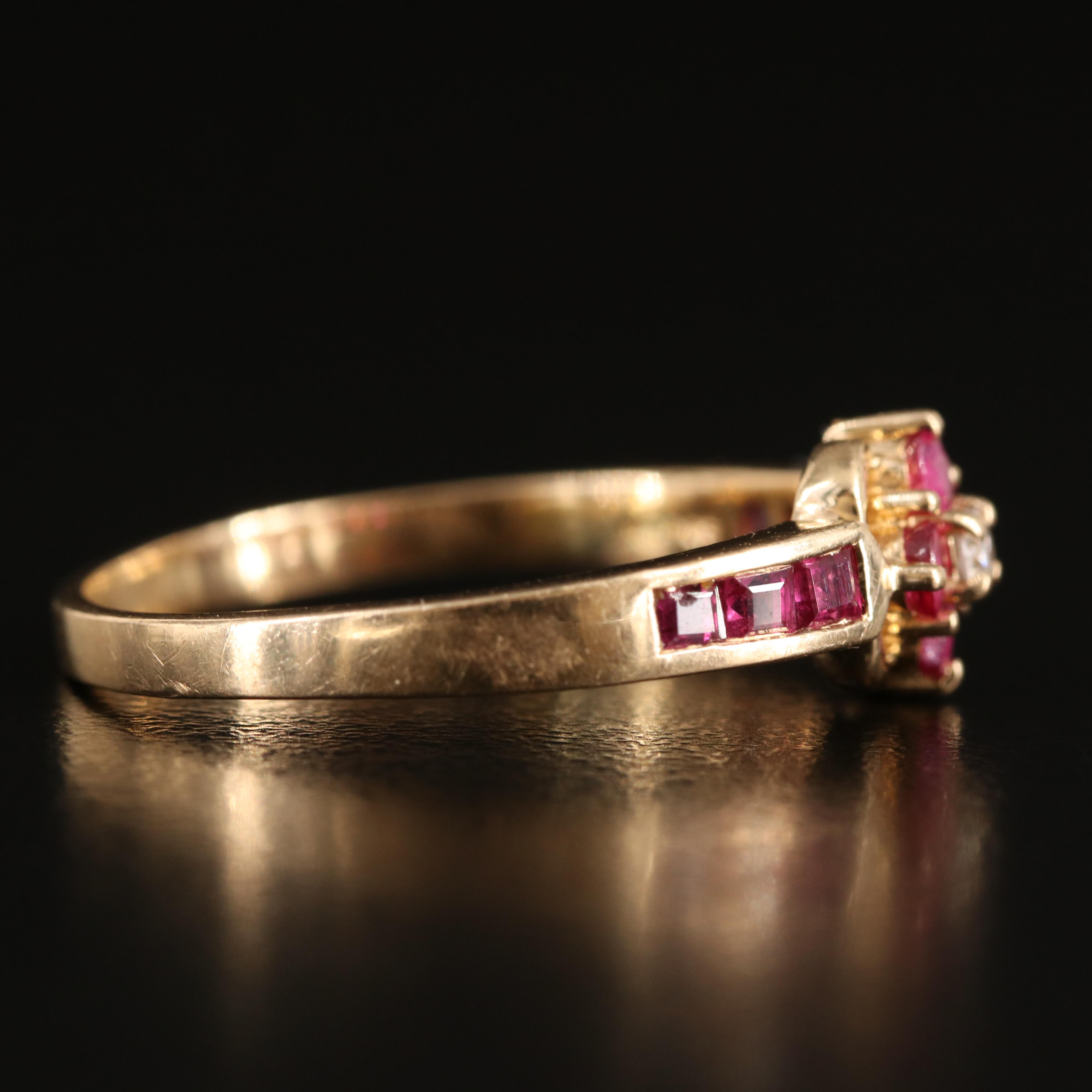 14K Diamond and Ruby Ring | EBTH