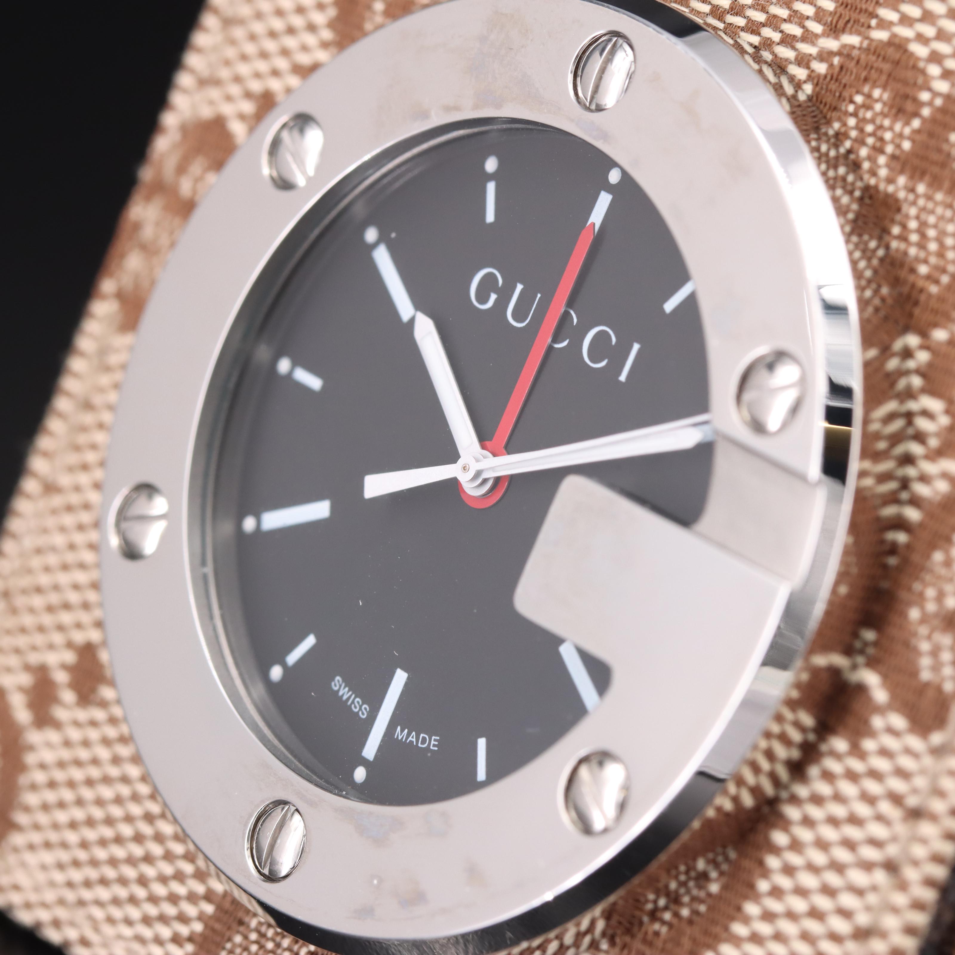 Gucci Monogram Canvas Travel Alarm Clock | EBTH