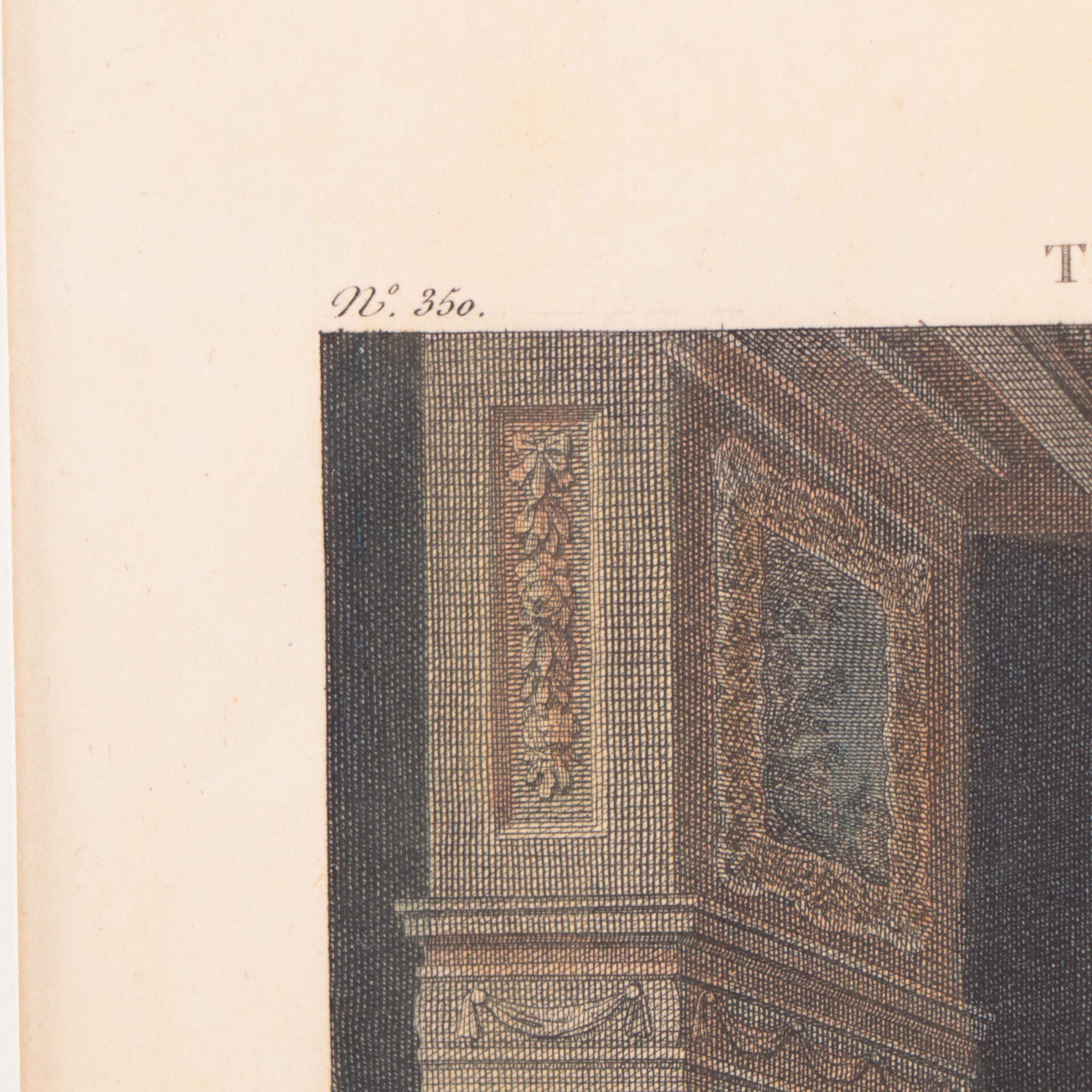 Alexis Chataignier Intaglio Print After Gerard Ter Borch II, Circa 1810 ...