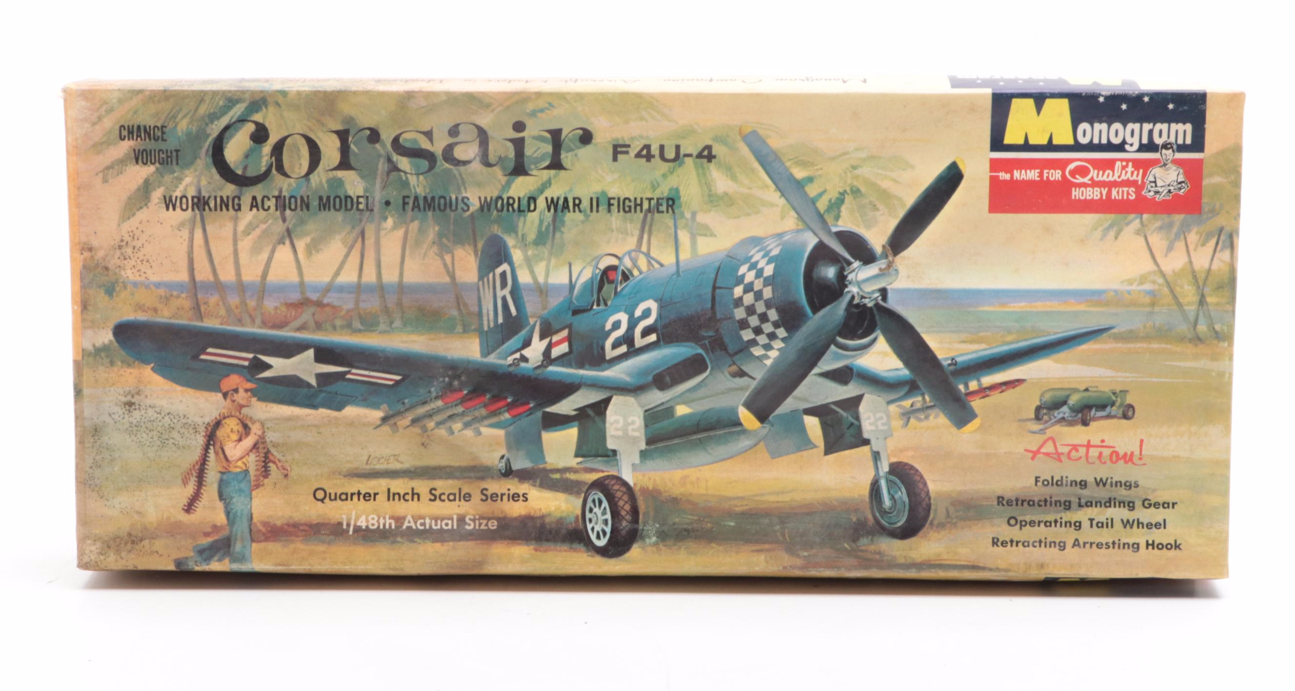 Monogram with Other Model Airplane Kits Featuring P-39 Airacobra | EBTH