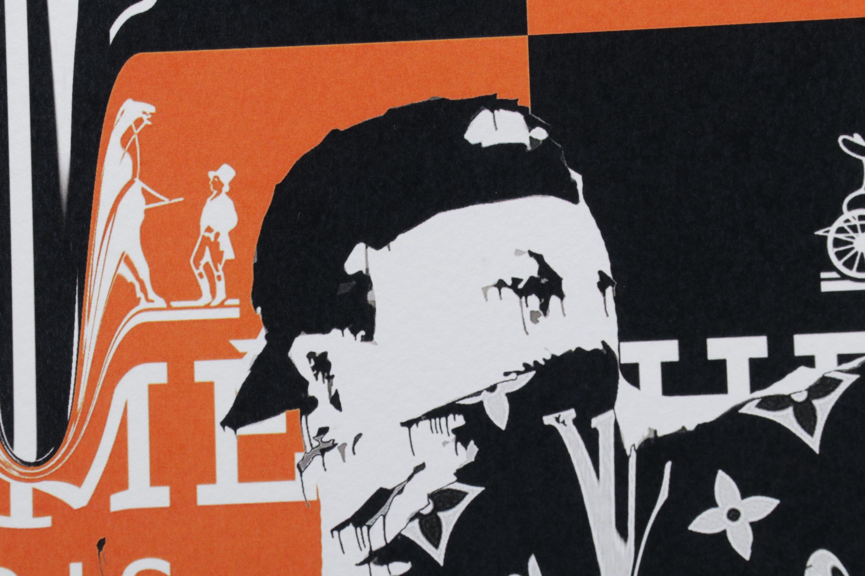 Death NYC Pop Art Graphic Print after Banksy's "Flower Thrower" | EBTH