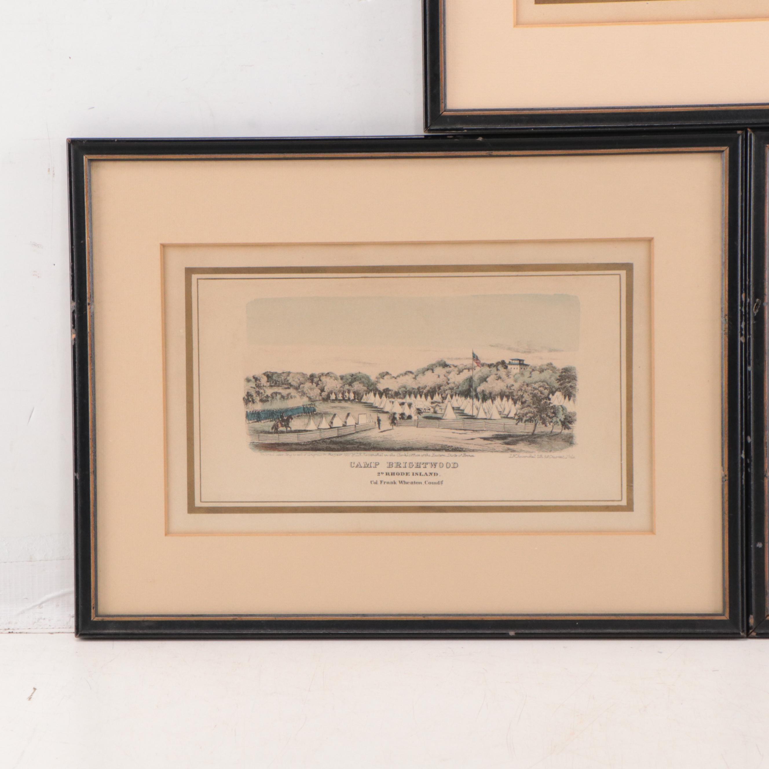 Hand-Colored Lithographs of Army Camps | EBTH