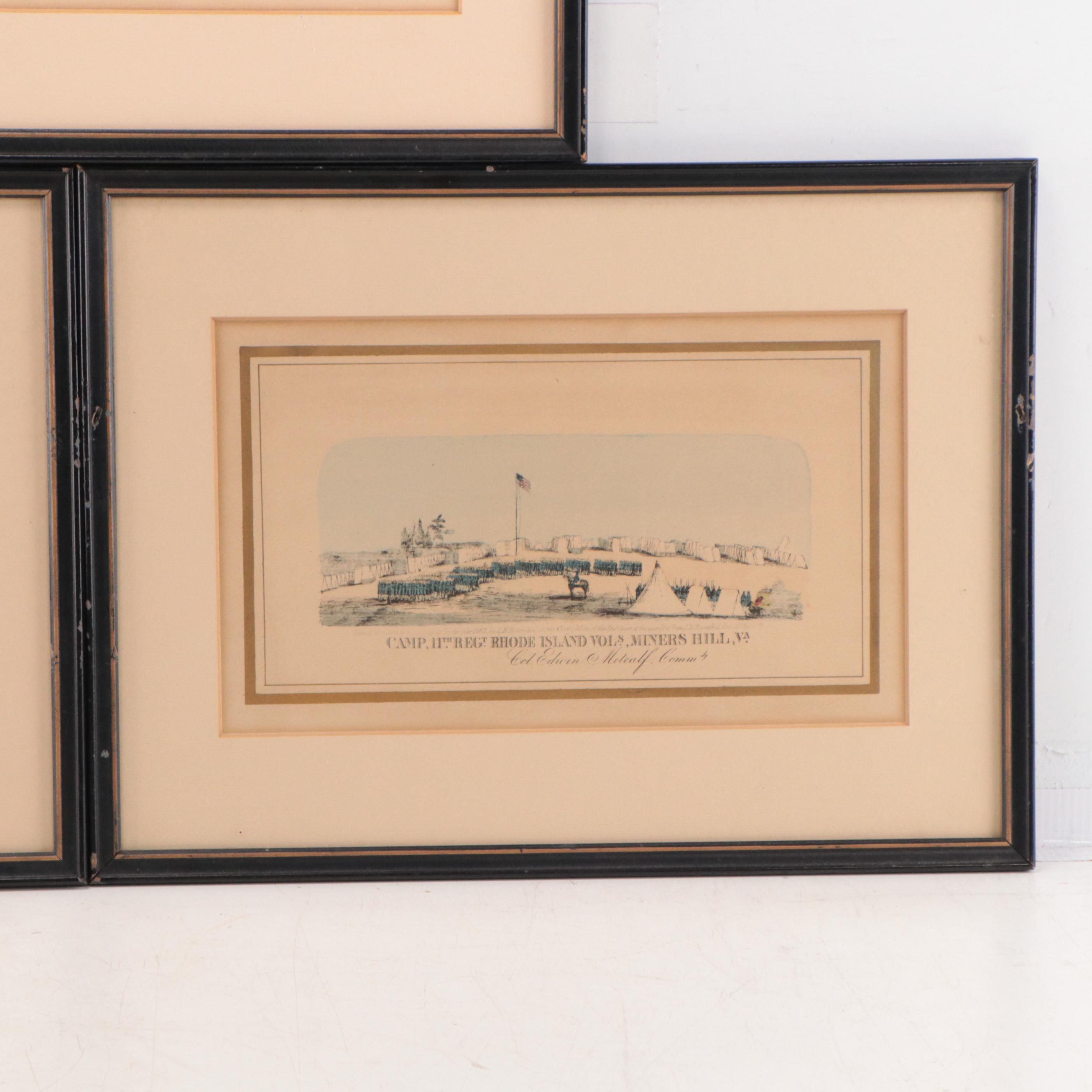 Hand-Colored Lithographs of Army Camps | EBTH