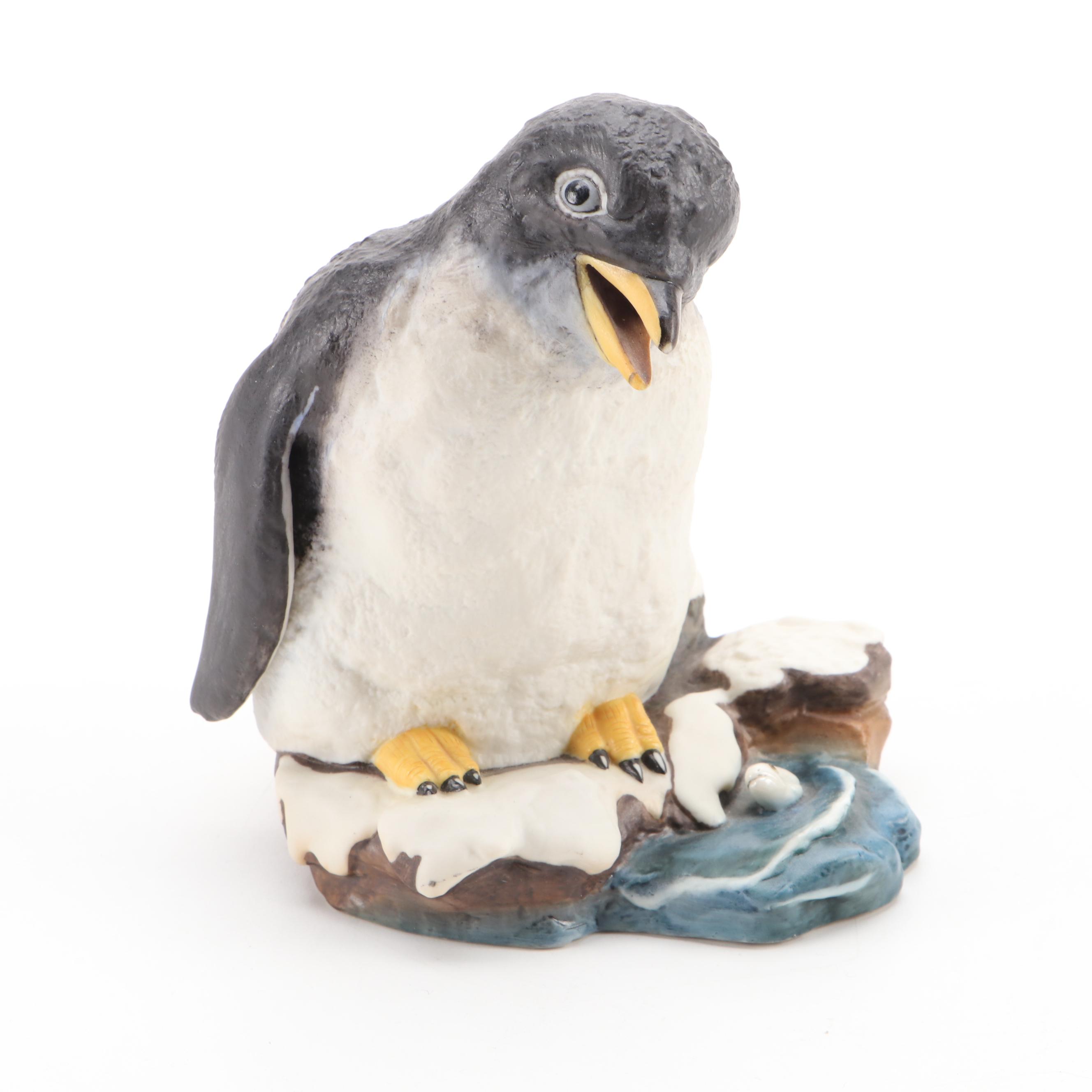 Boehm "Gentoo Penguin", "Baby Cardinal", and "Fledgling Cuckoo" Bird ...