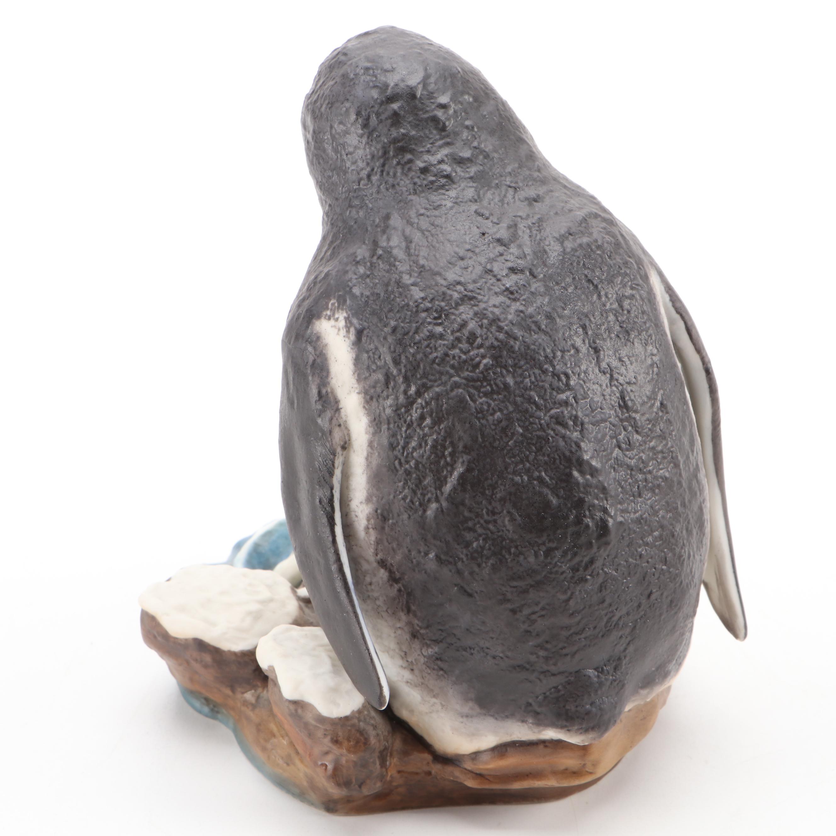 Boehm "Gentoo Penguin", "Baby Cardinal", and "Fledgling Cuckoo" Bird ...