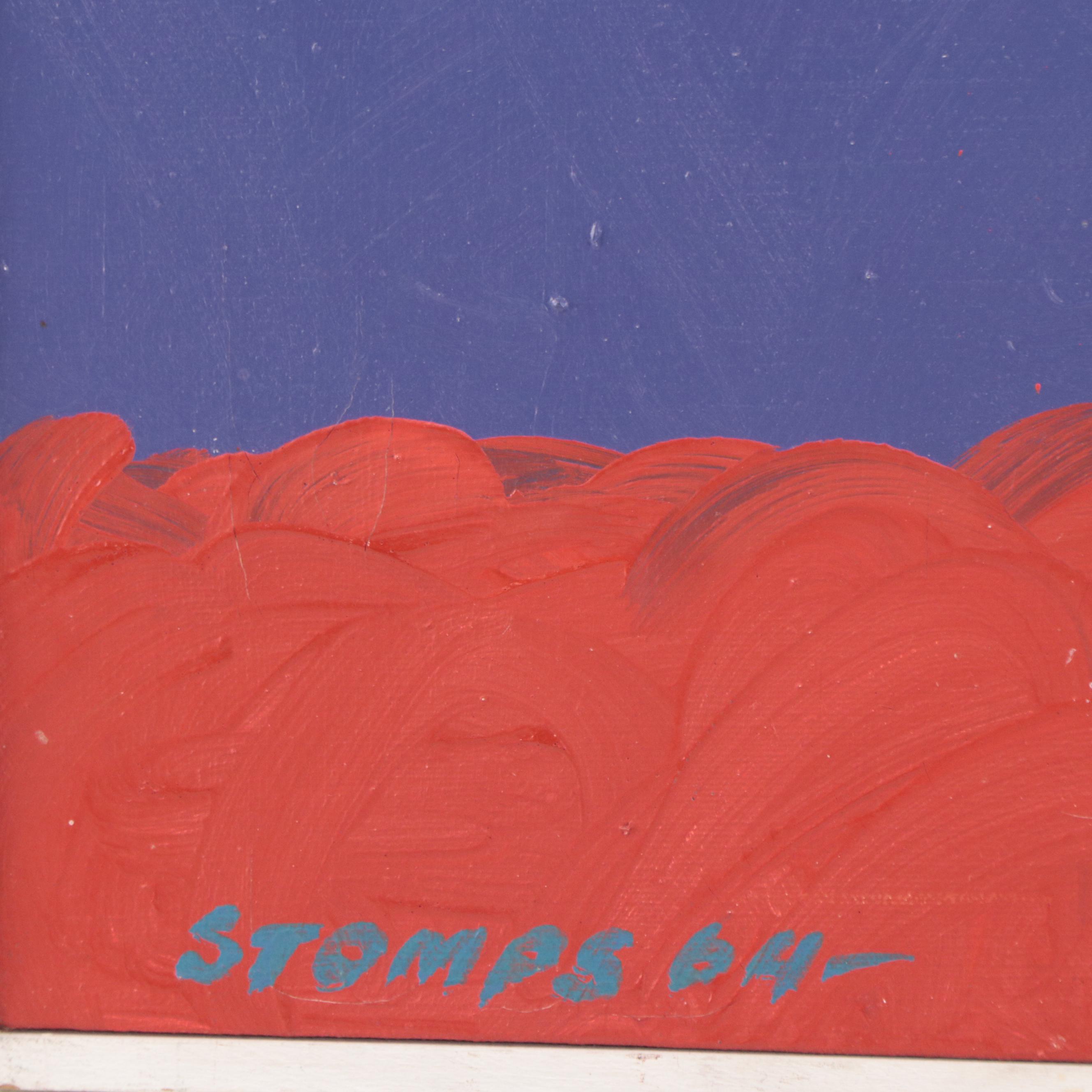 Walter Stomps Abstract Minimalist Oil Painting, 1964 | EBTH