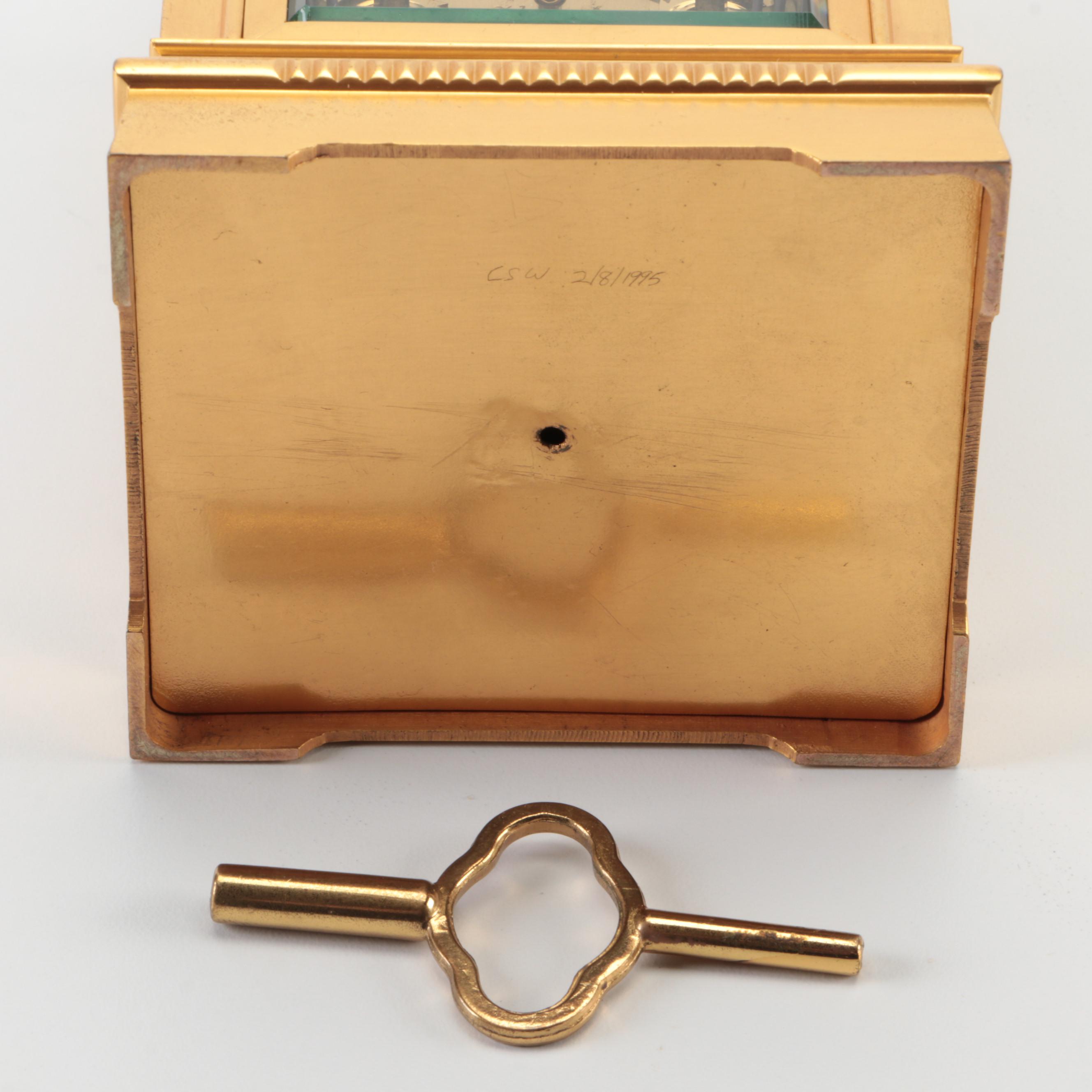 Mitchell and Vance Co. Gilt Bronze Bracket Carriage Clock, 20th Century ...