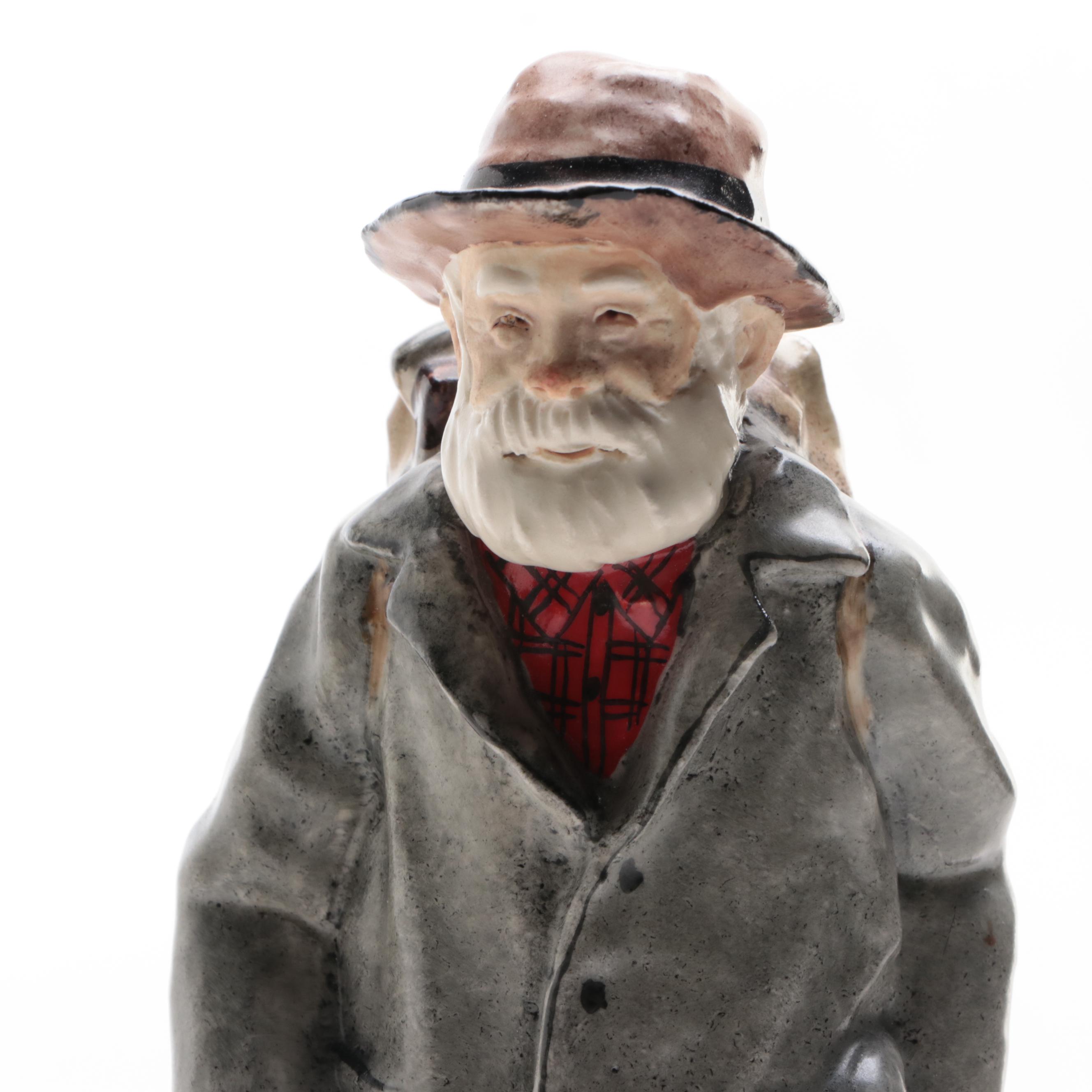 C. Alan Johnson Hand-Painted Figurine with Painted Cast Metal Sheep | EBTH