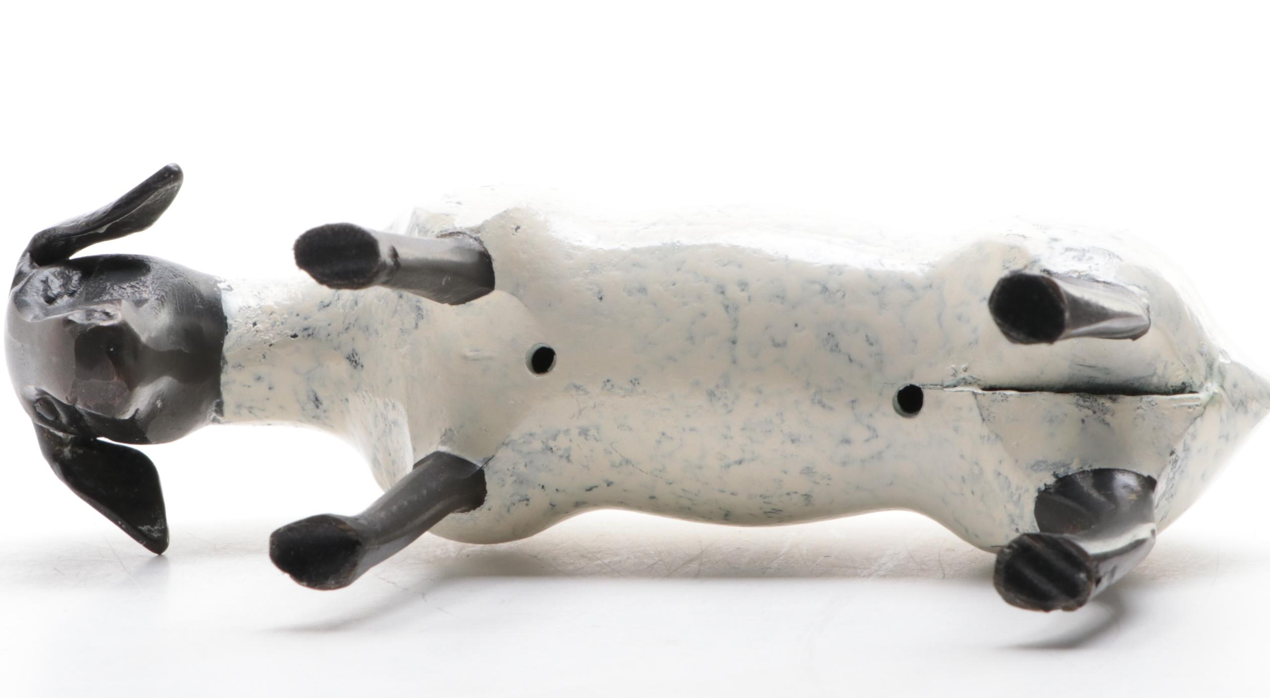 C. Alan Johnson Hand-Painted Figurine with Painted Cast Metal Sheep | EBTH