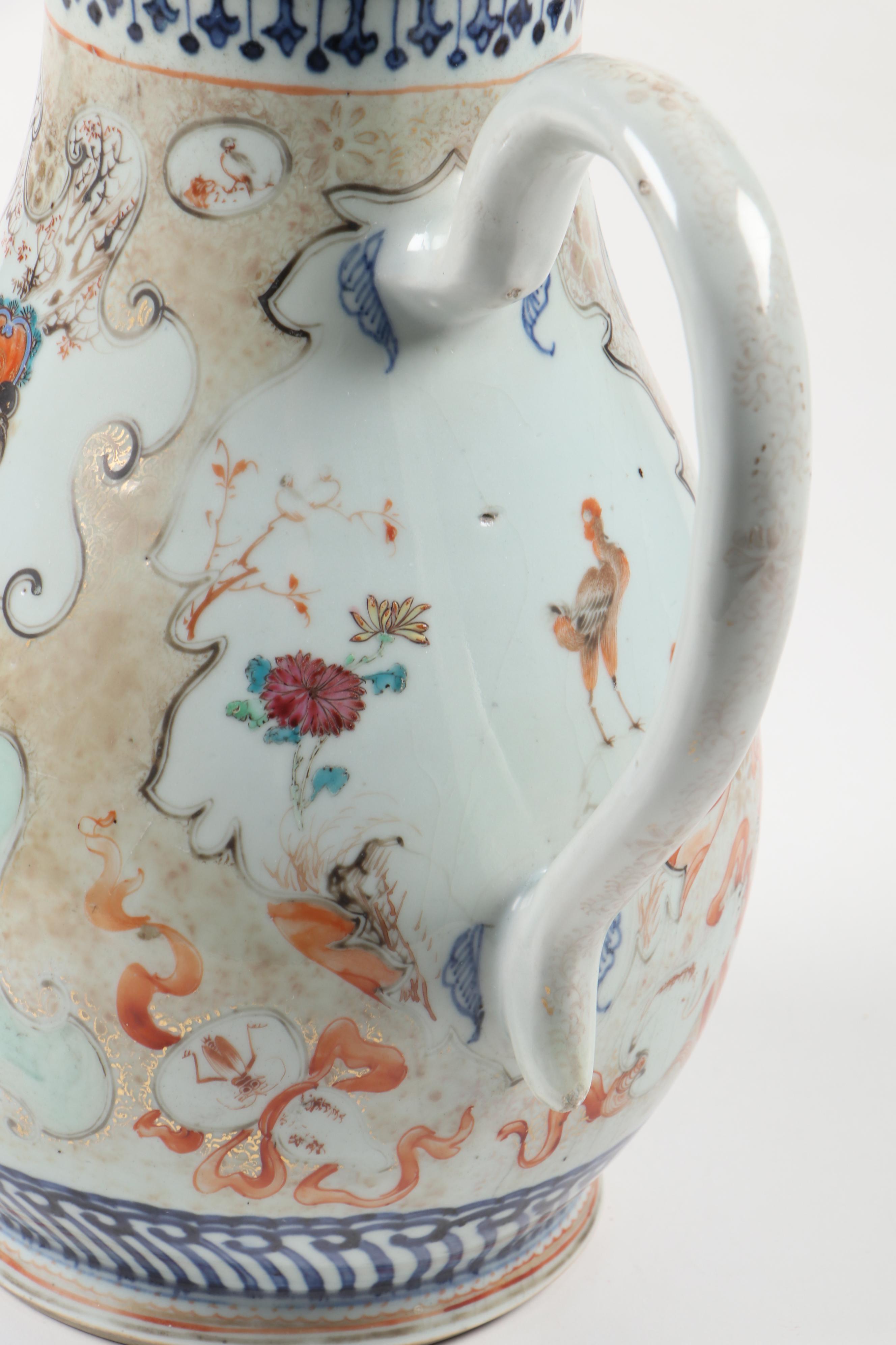 Chinese Export Porcelain Nanking Border Famille Rose Coffee Pot | EBTH