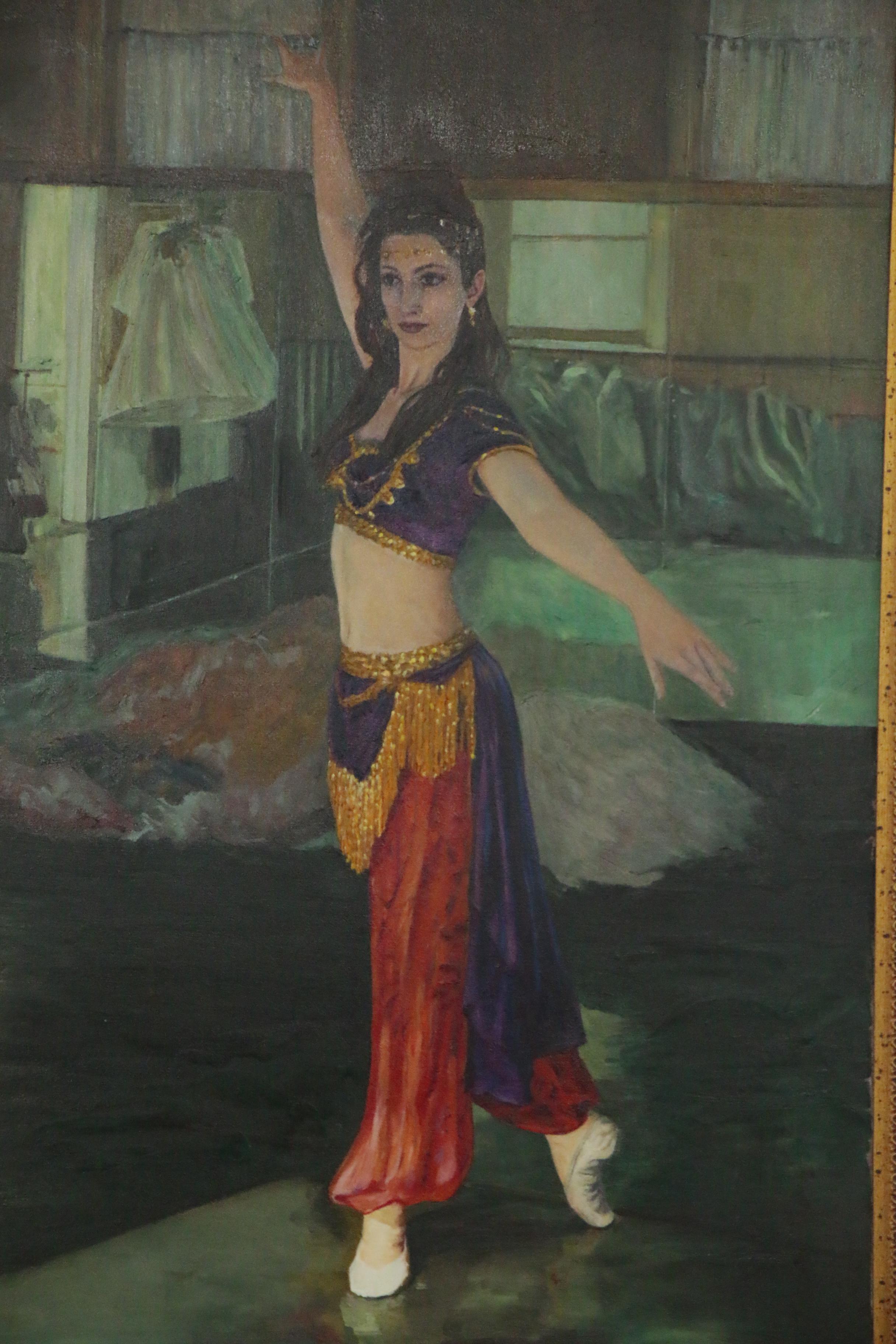 Benjamin Fortunado Marcune Oil Painting of Dancer, 21st Century | EBTH