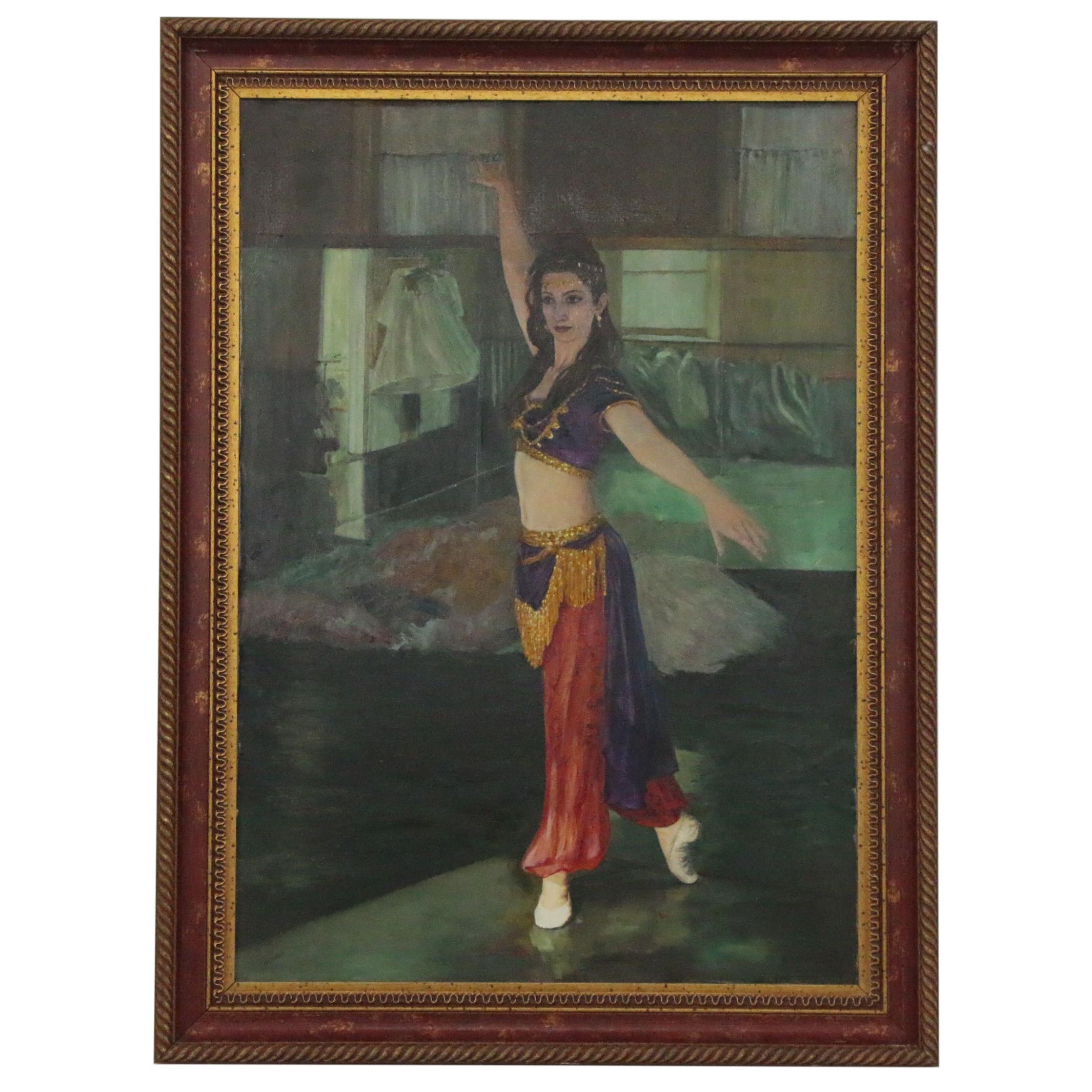 Jacob Pfeiffer Oil Painting "The Fan Dancers" | EBTH
