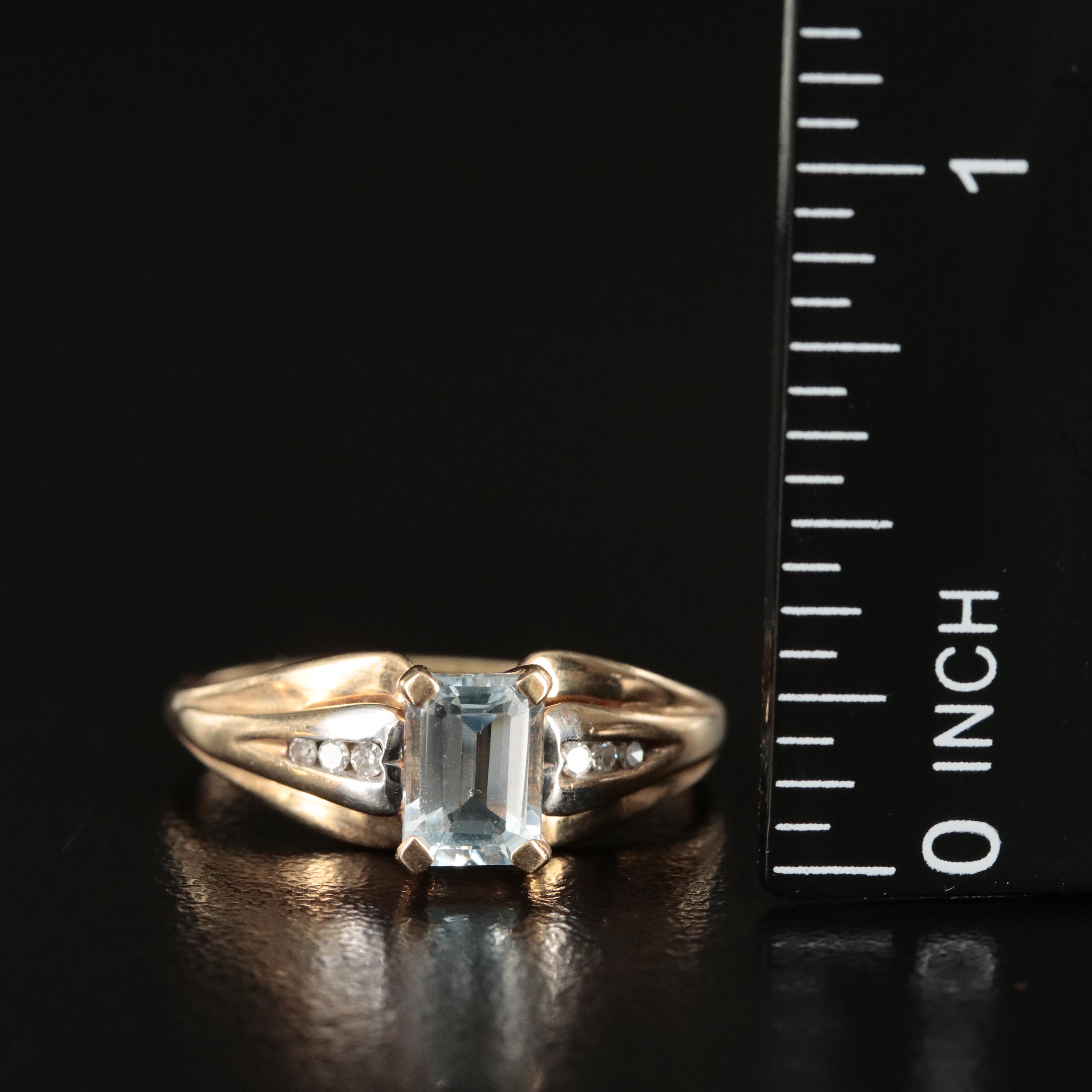 10K Rings Including Aquamarine and Diamond | EBTH
