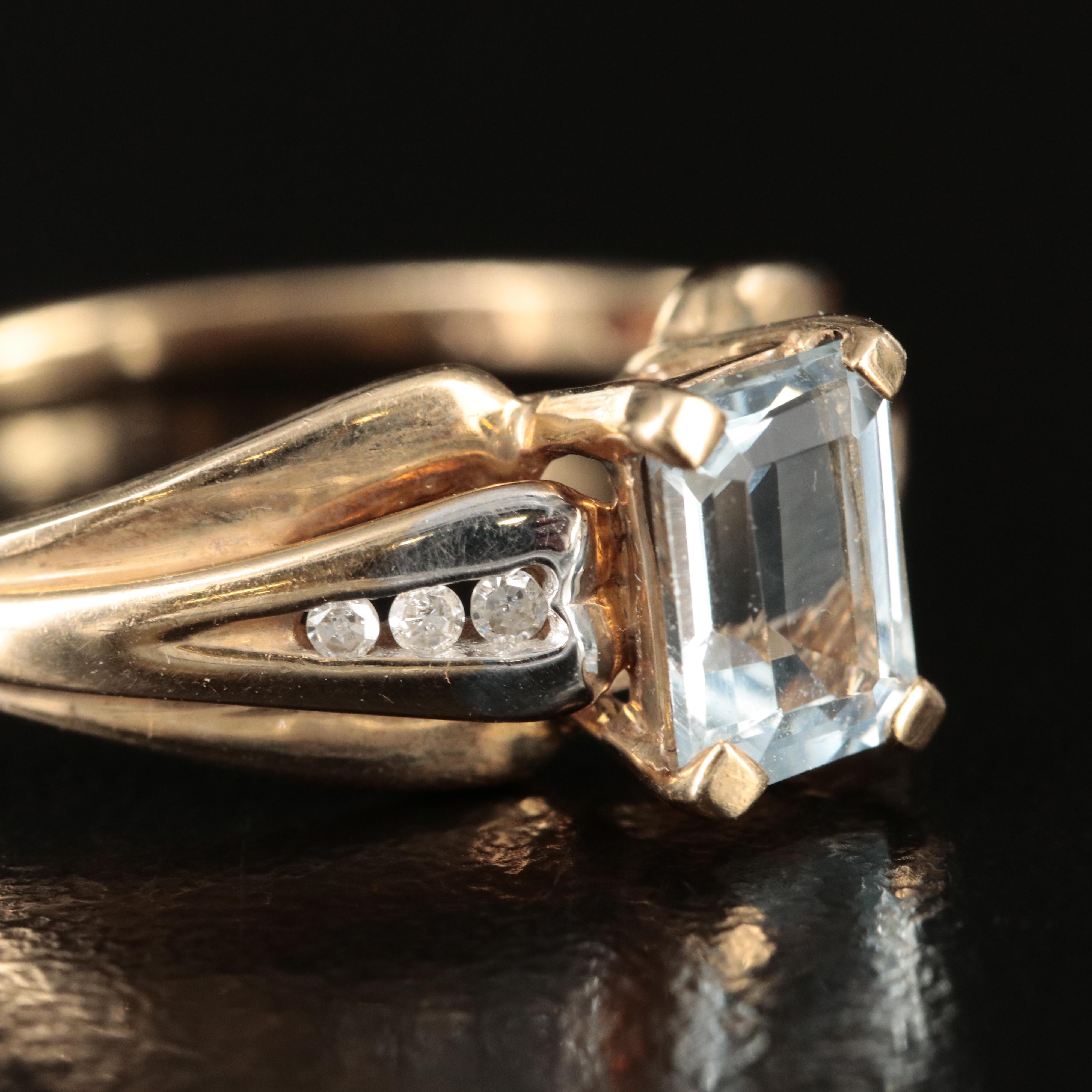 10K Rings Including Aquamarine and Diamond | EBTH