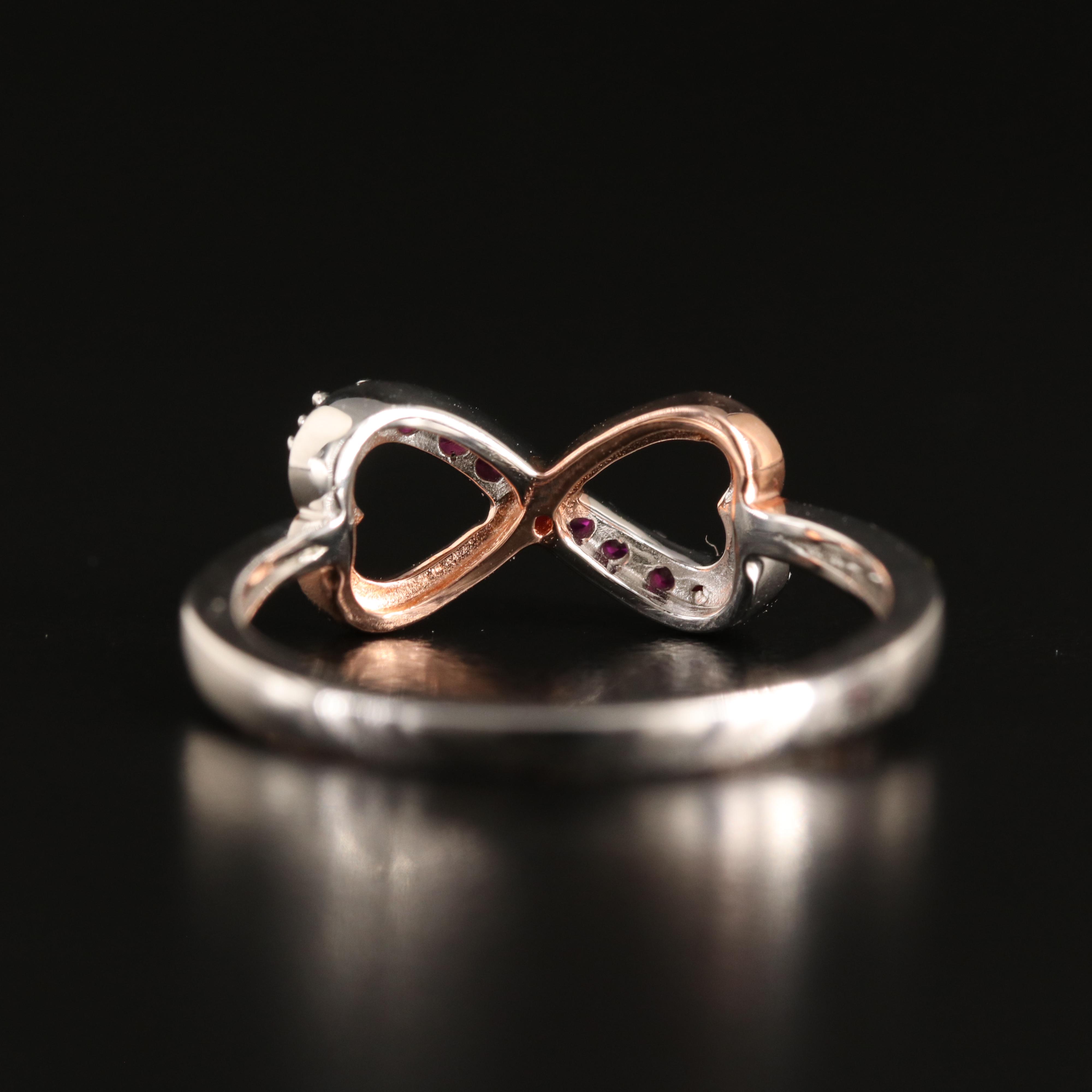 Sterling Ruby Infinity Ring | EBTH