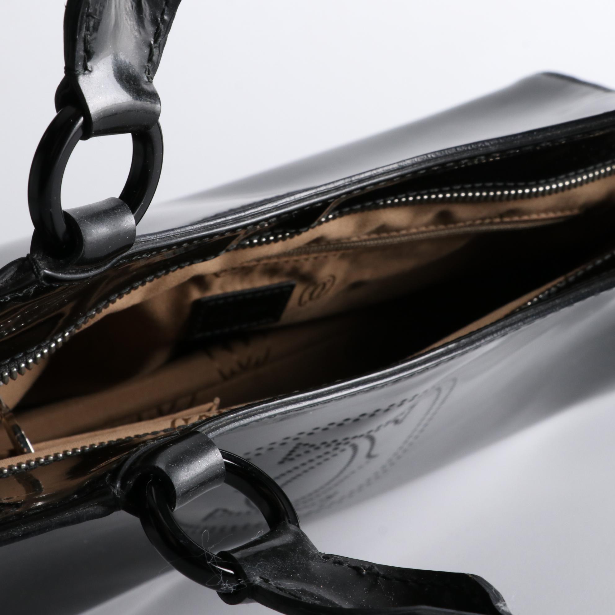 Cartier Marcello de Cartier Handbag in Black Patent Leather with ...