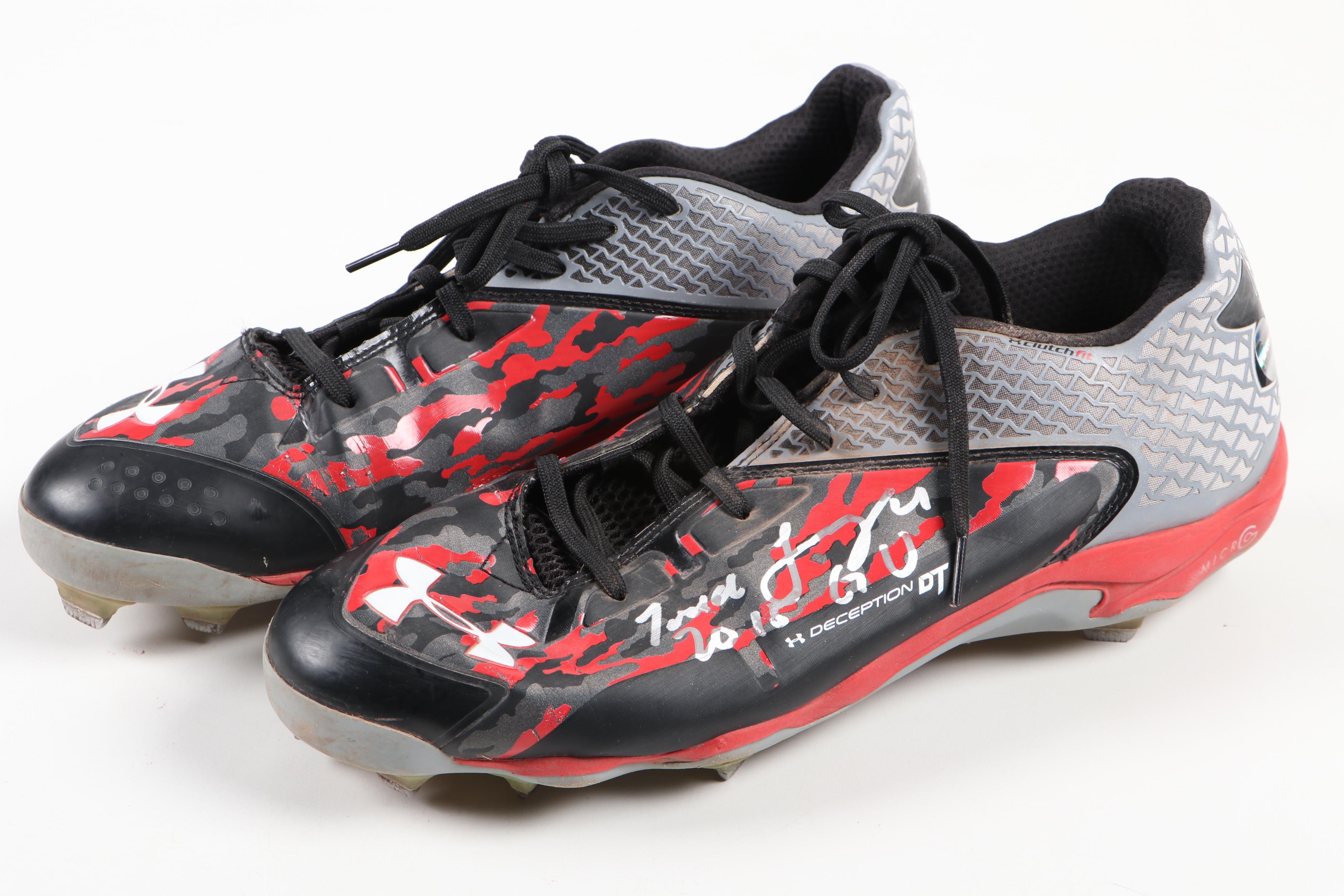 Todd Frazier Cincinnati Reds Signed Game-Used Under Armour Baseball ...