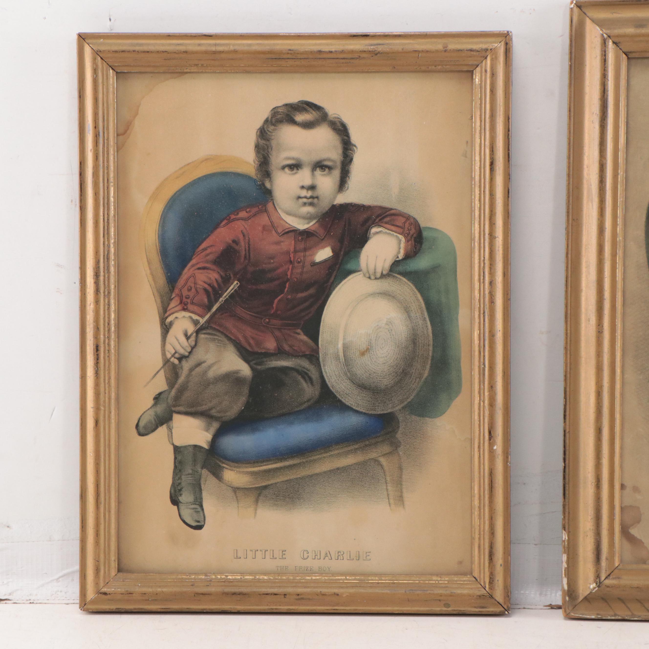 Hand-Colored Lithographs Including "Little Charlie: The Prize Boy" | EBTH