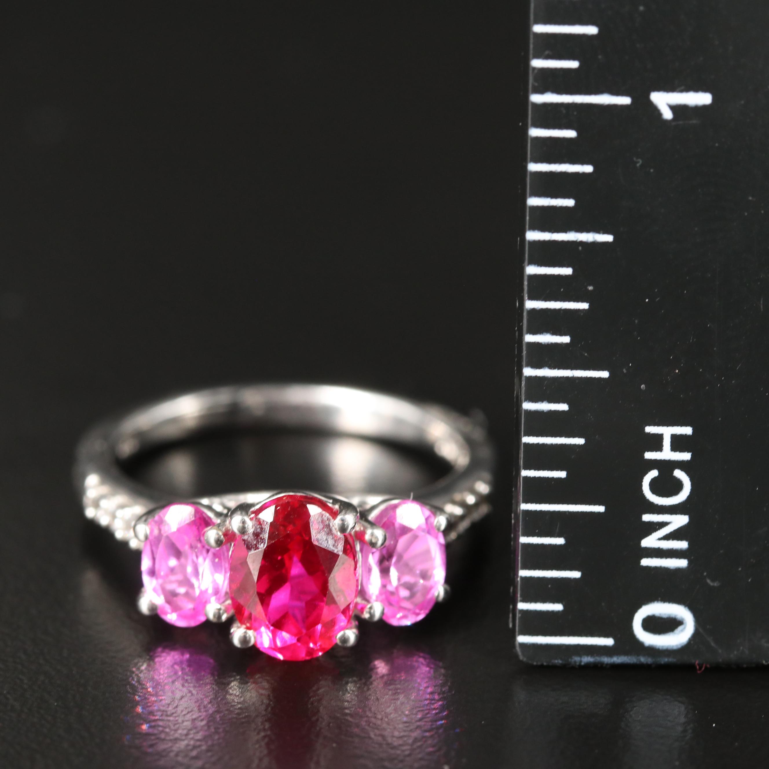 Sterling Ruby and Sapphire Ring | EBTH