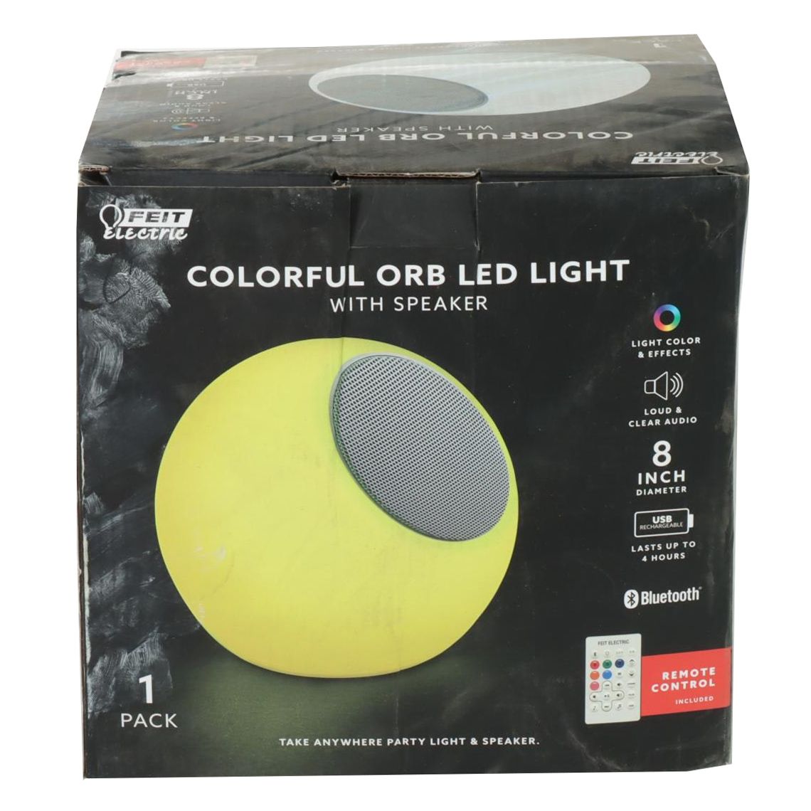 Feit Colorful Remote-Control Orb Light and Bluetooth Speaker | EBTH