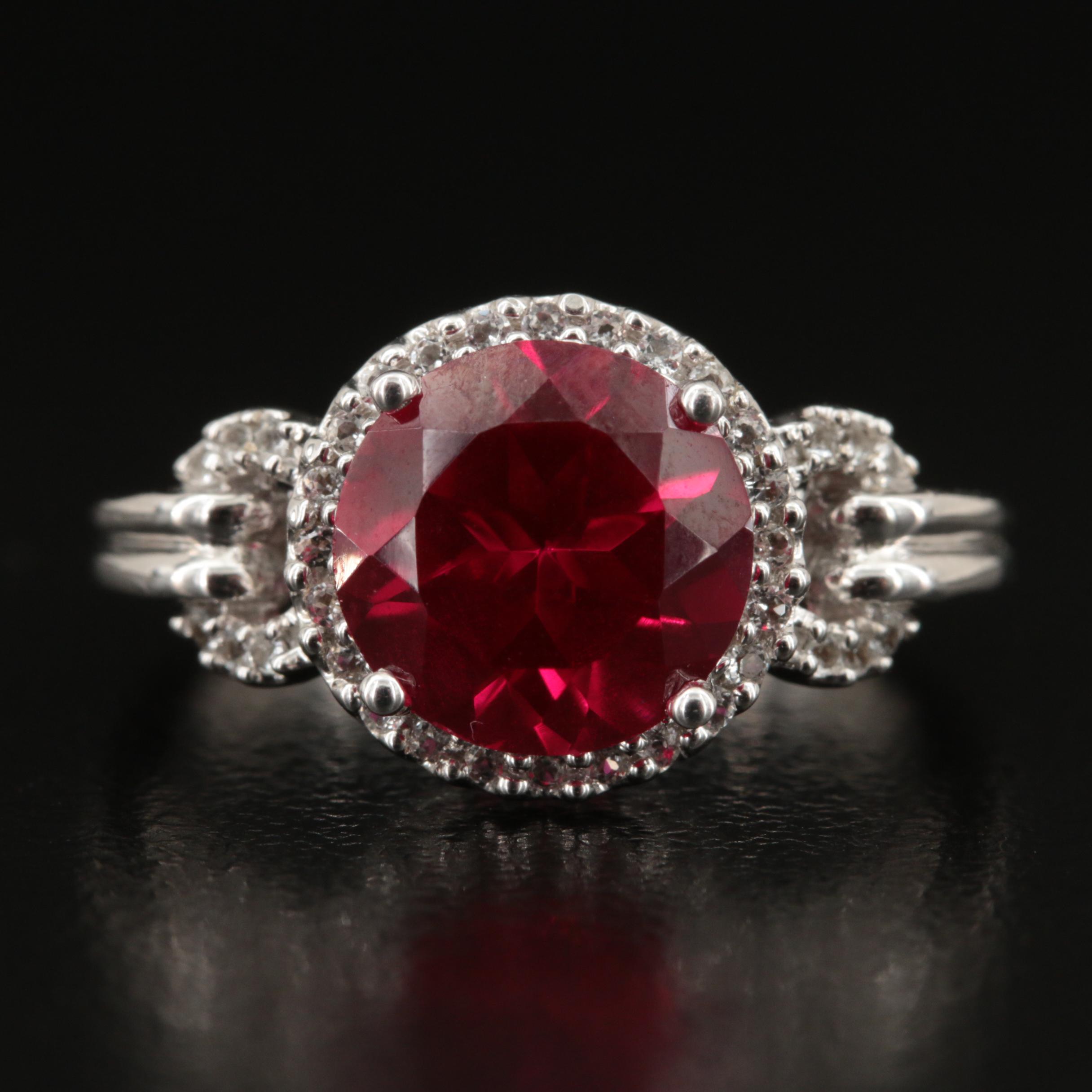 Sterling Ruby and Sapphire Ring | EBTH